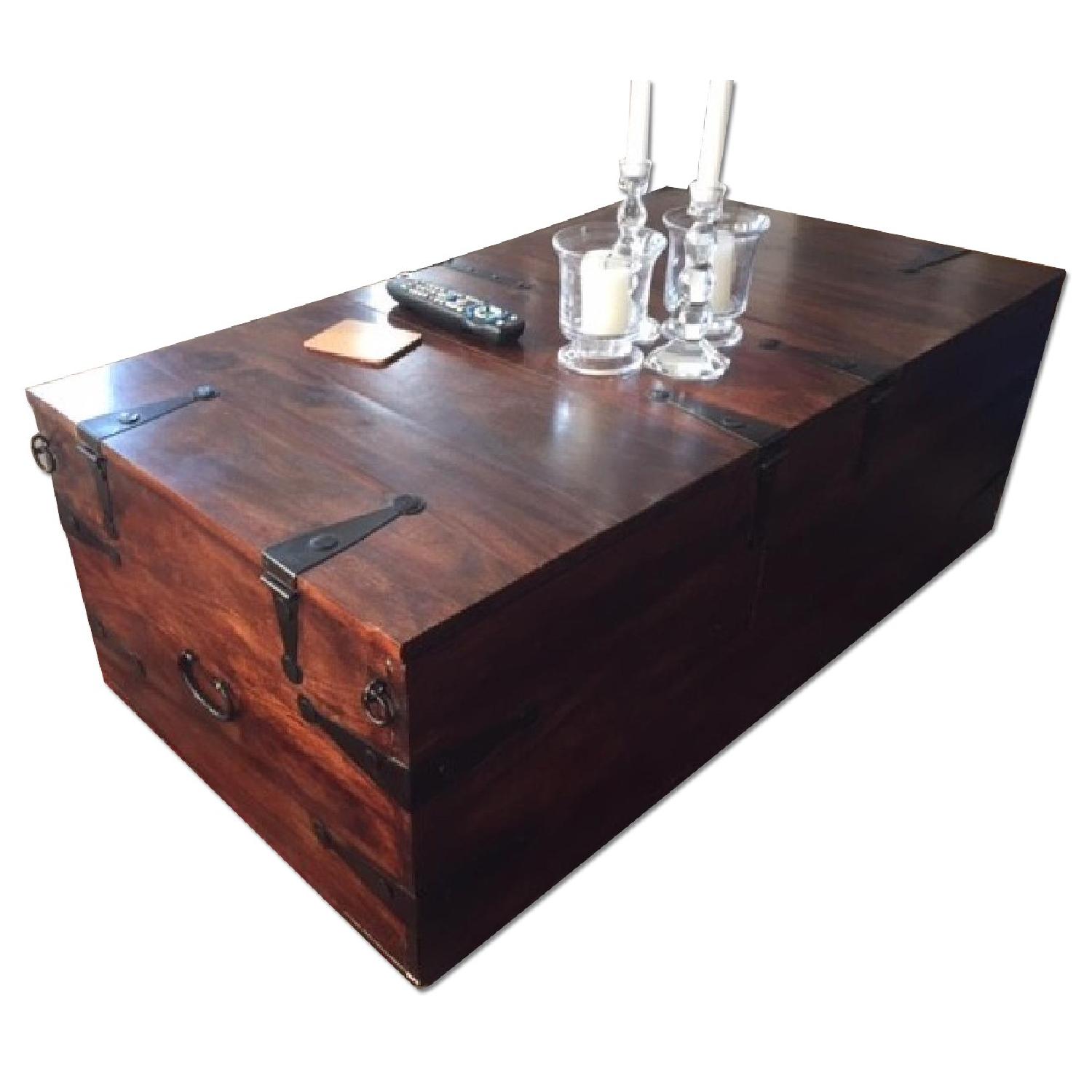 Crate & Barrel Chest Coffee Table - AptDeco