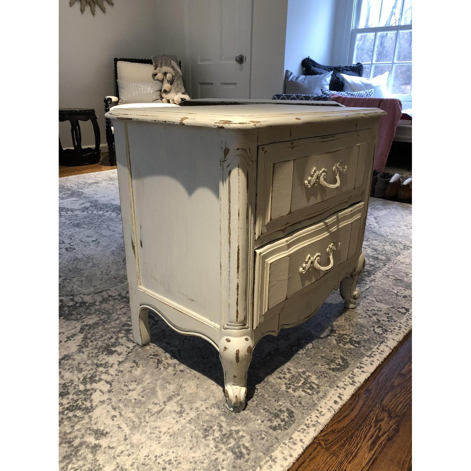Refinished Rustic Antique Nightstand - AptDeco