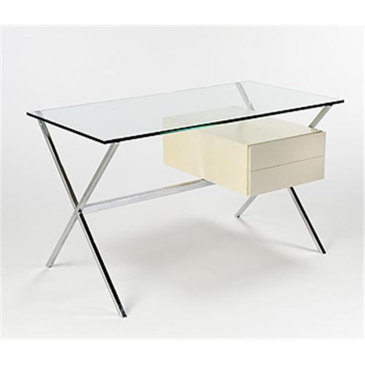 Tui Lifestyle Glass Desk - AptDeco