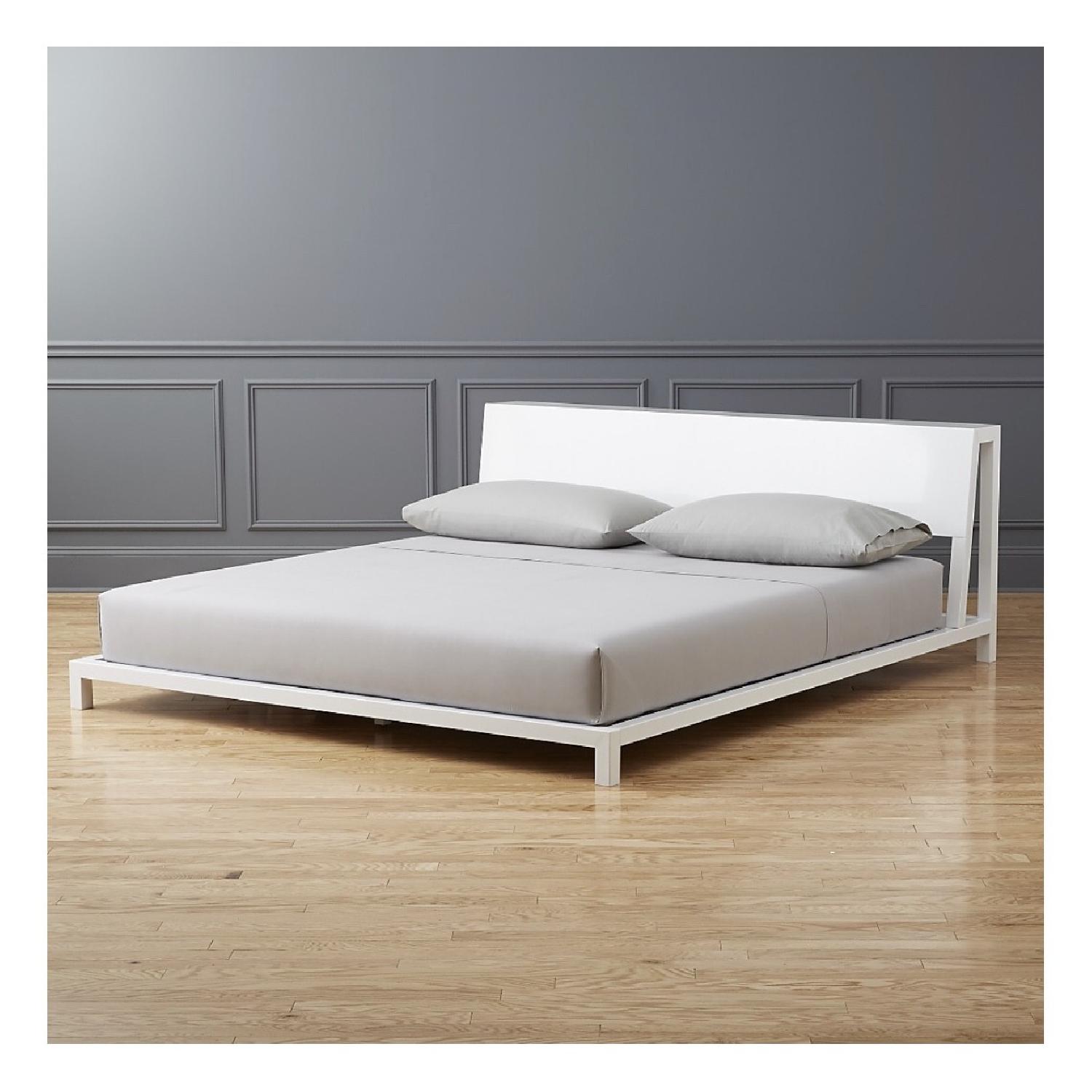 CB2 Alpine White King Bed - AptDeco