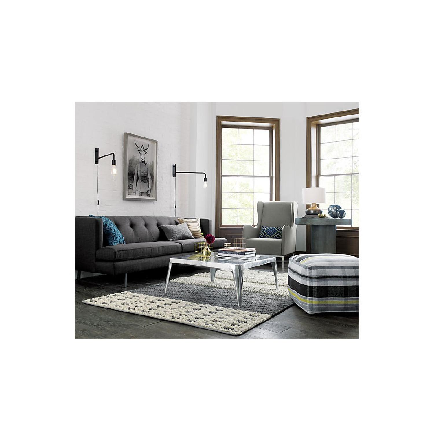 CB2 Avec Carbon Sofa - AptDeco