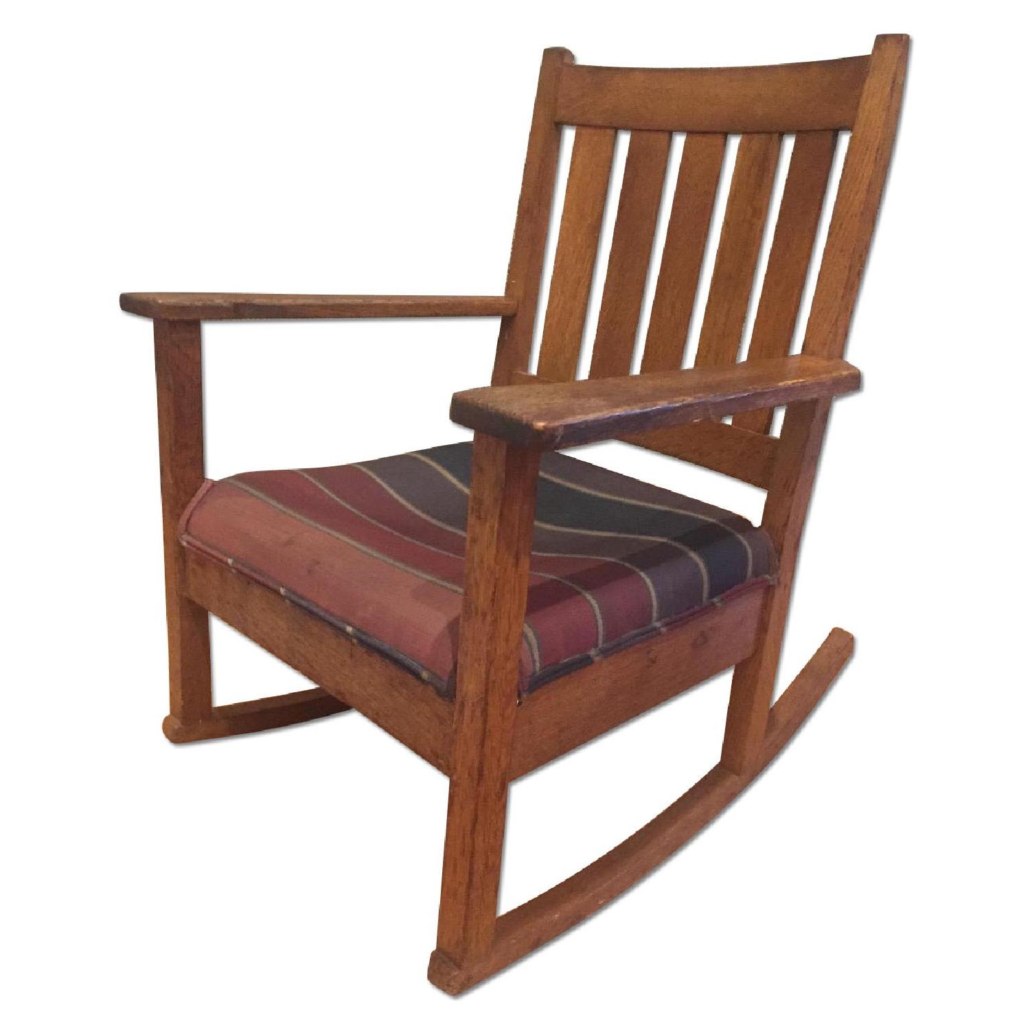 Antique Mission Oak Rocker - AptDeco