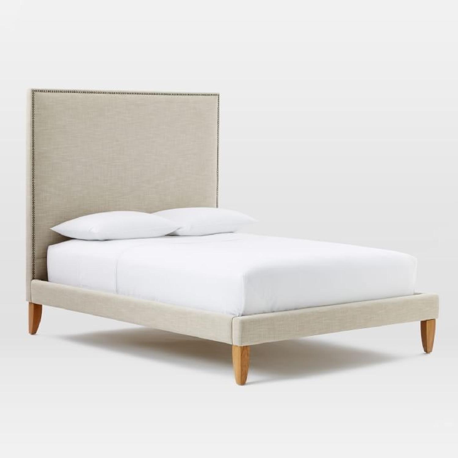 West elm nailhead upholstered headboard store