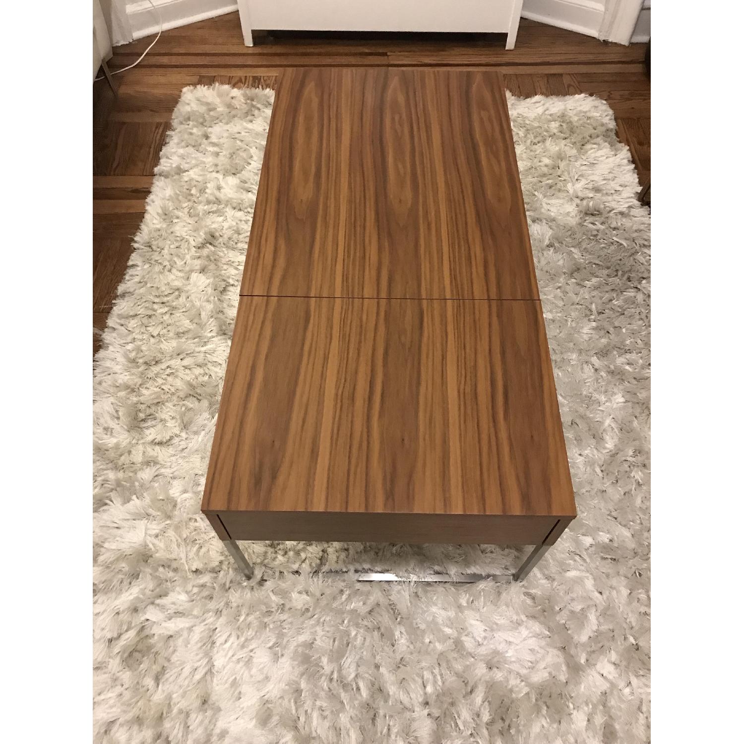 Modani Lubeck Contemporary Coffee Table in Walnut - AptDeco