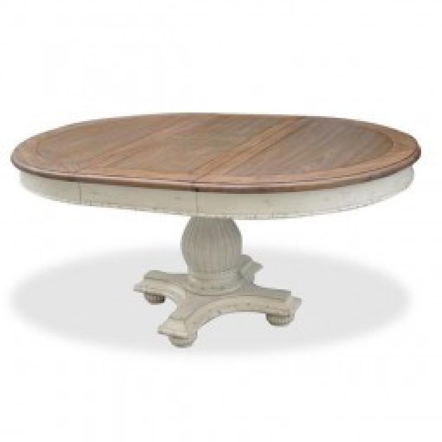Coventry Wood Rustic Extendable Dining Table w/ 4 Chairs - AptDeco