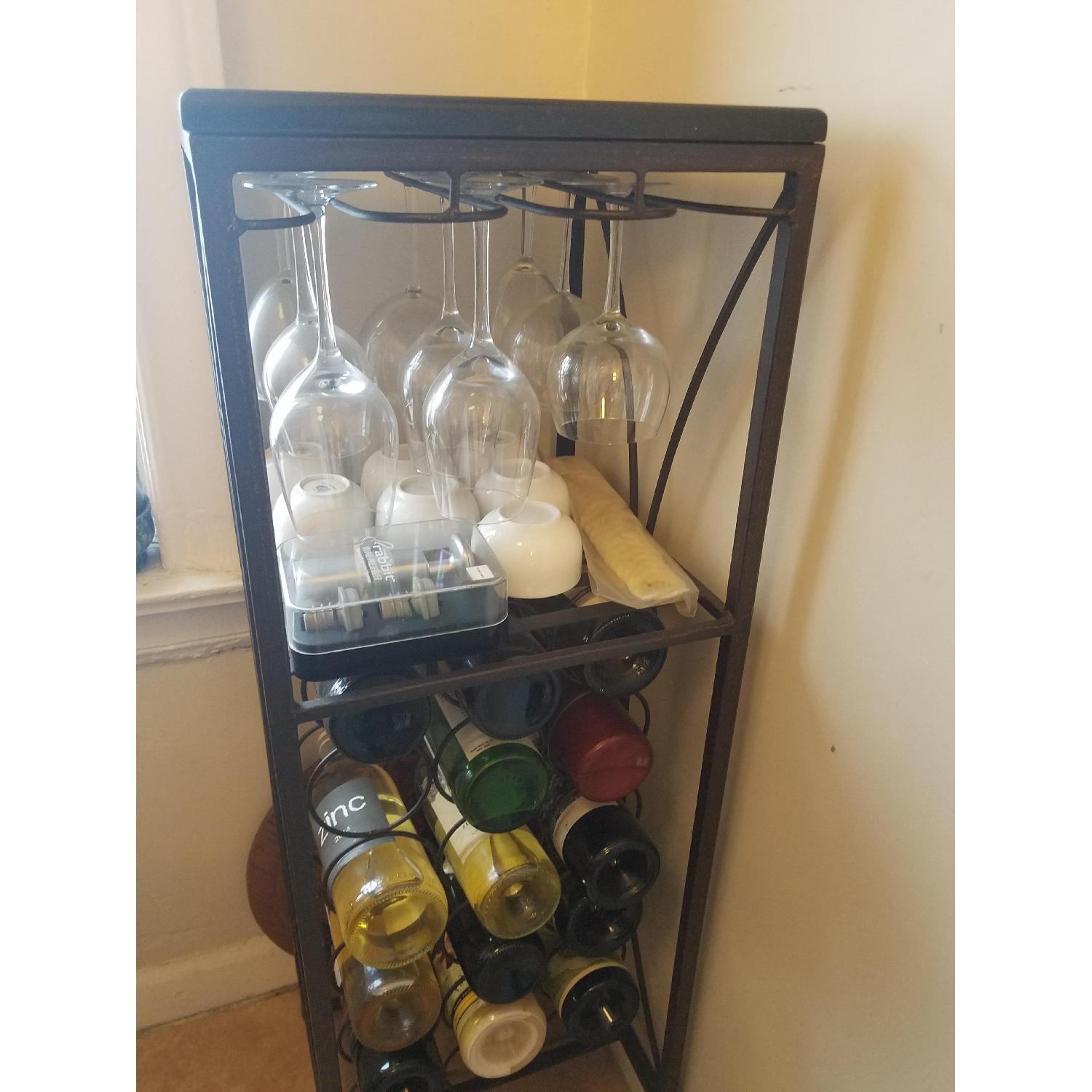 Pottery Barn Corner Wine Rack - AptDeco