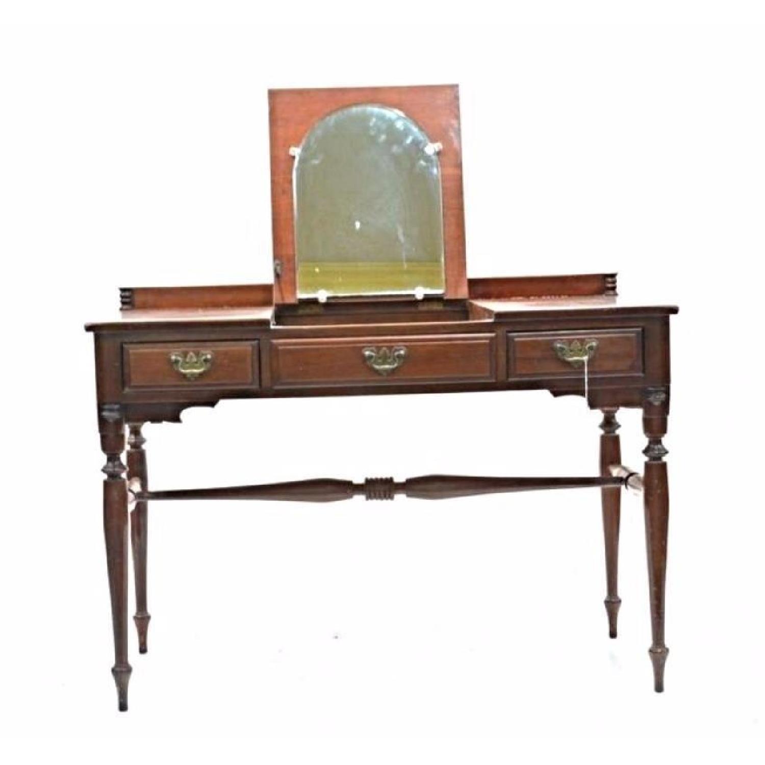 Monitor Furniture Cherry Chippendale Poudre Table - AptDeco