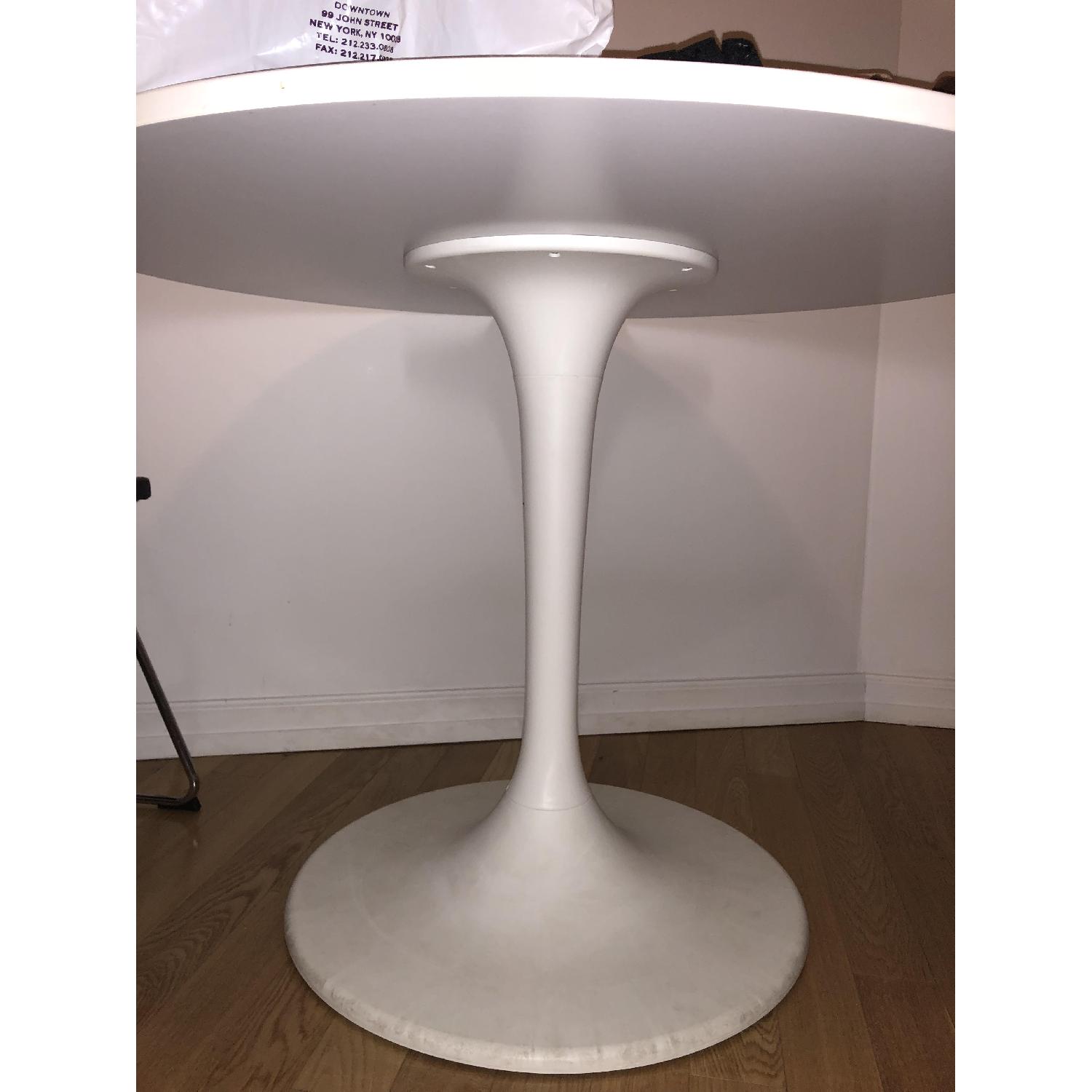 Ikea Docksta White Round Dining Table - AptDeco