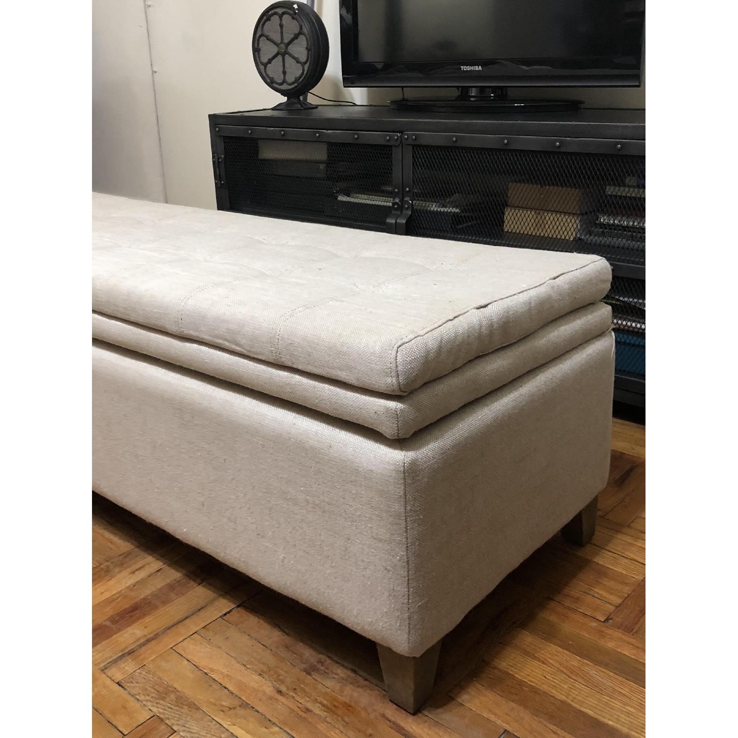 Restoration Hardware Dean Storage Ottoman