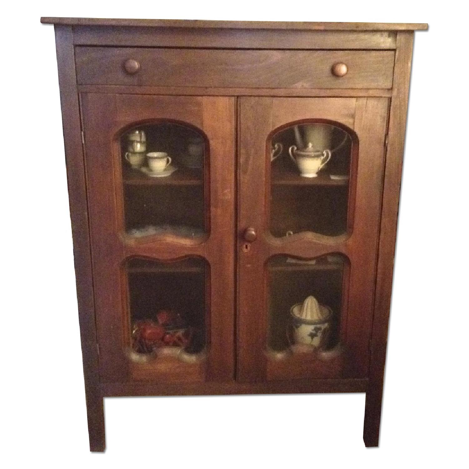 Antique Solid Wood Pie Safe - AptDeco