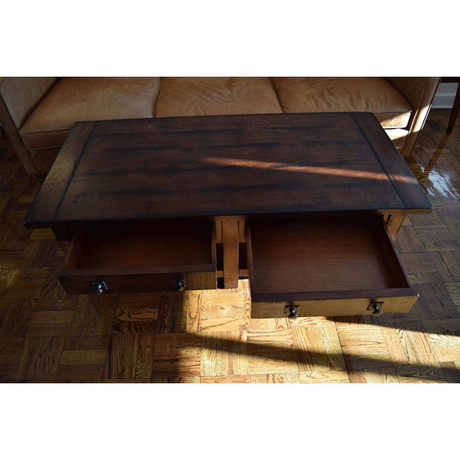 Pottery Barn Benchwright Rectangular Coffee Table - AptDeco