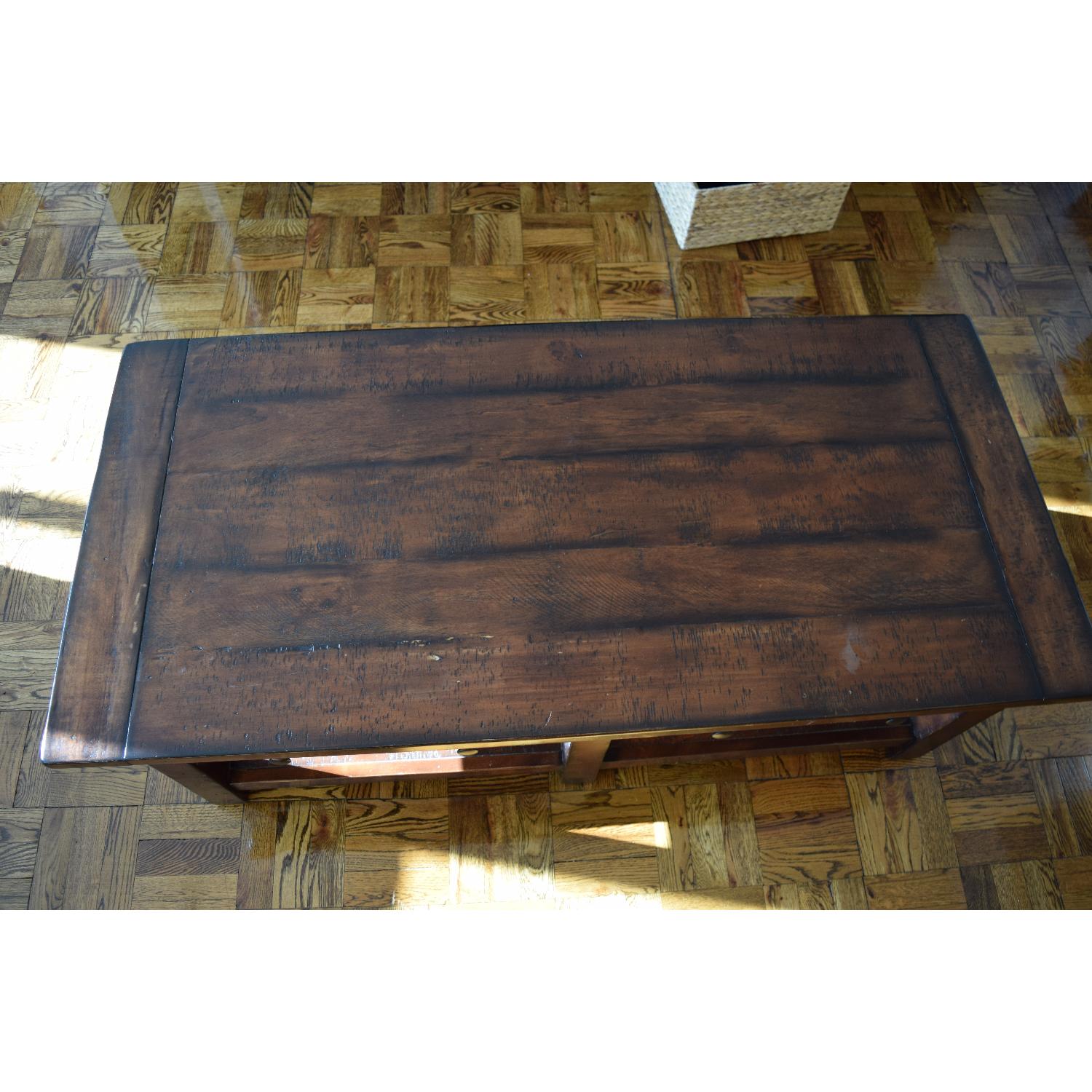 Pottery Barn Benchwright Rectangular Coffee Table - AptDeco