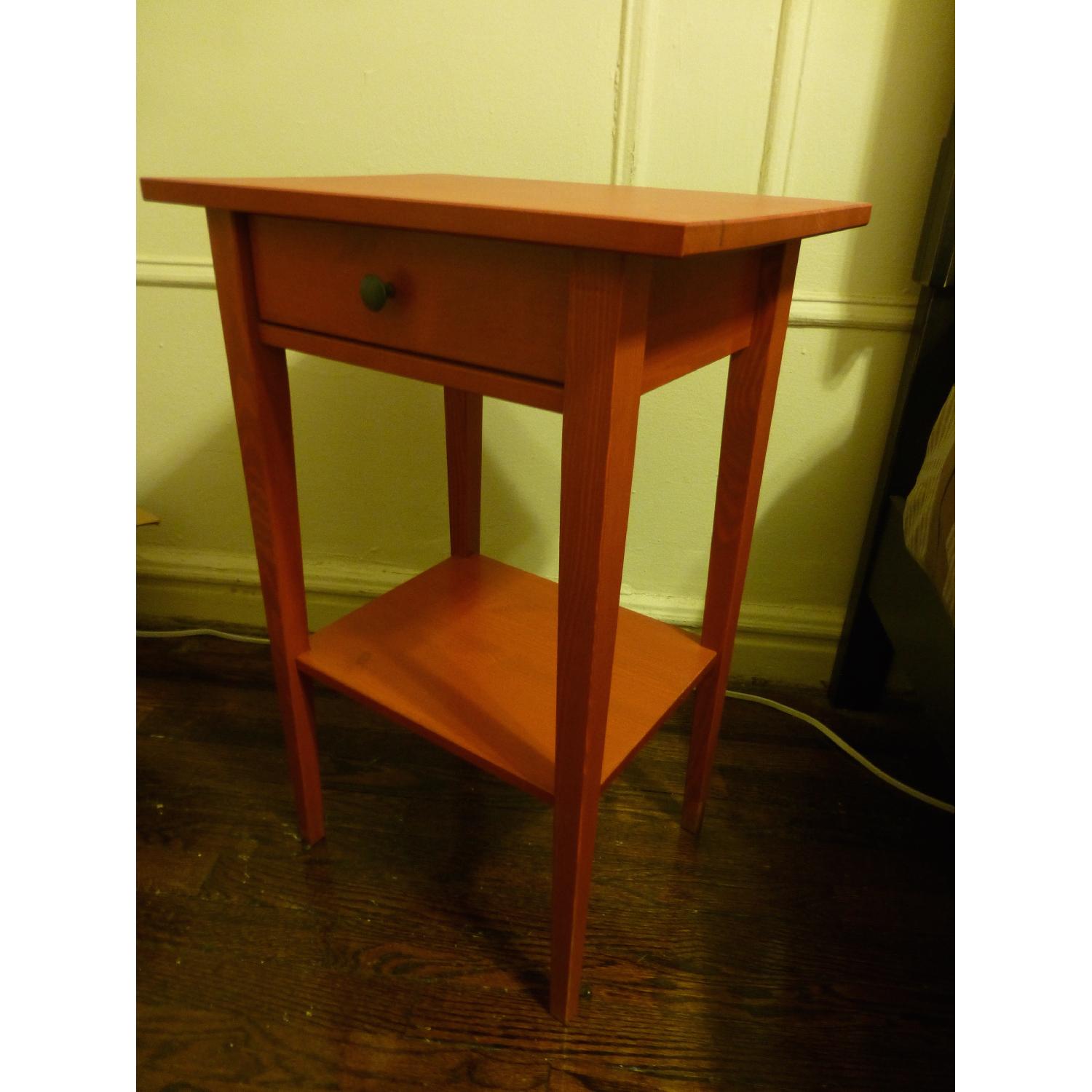 Ikea Hemnes Red Nightstand - 2 Available - AptDeco