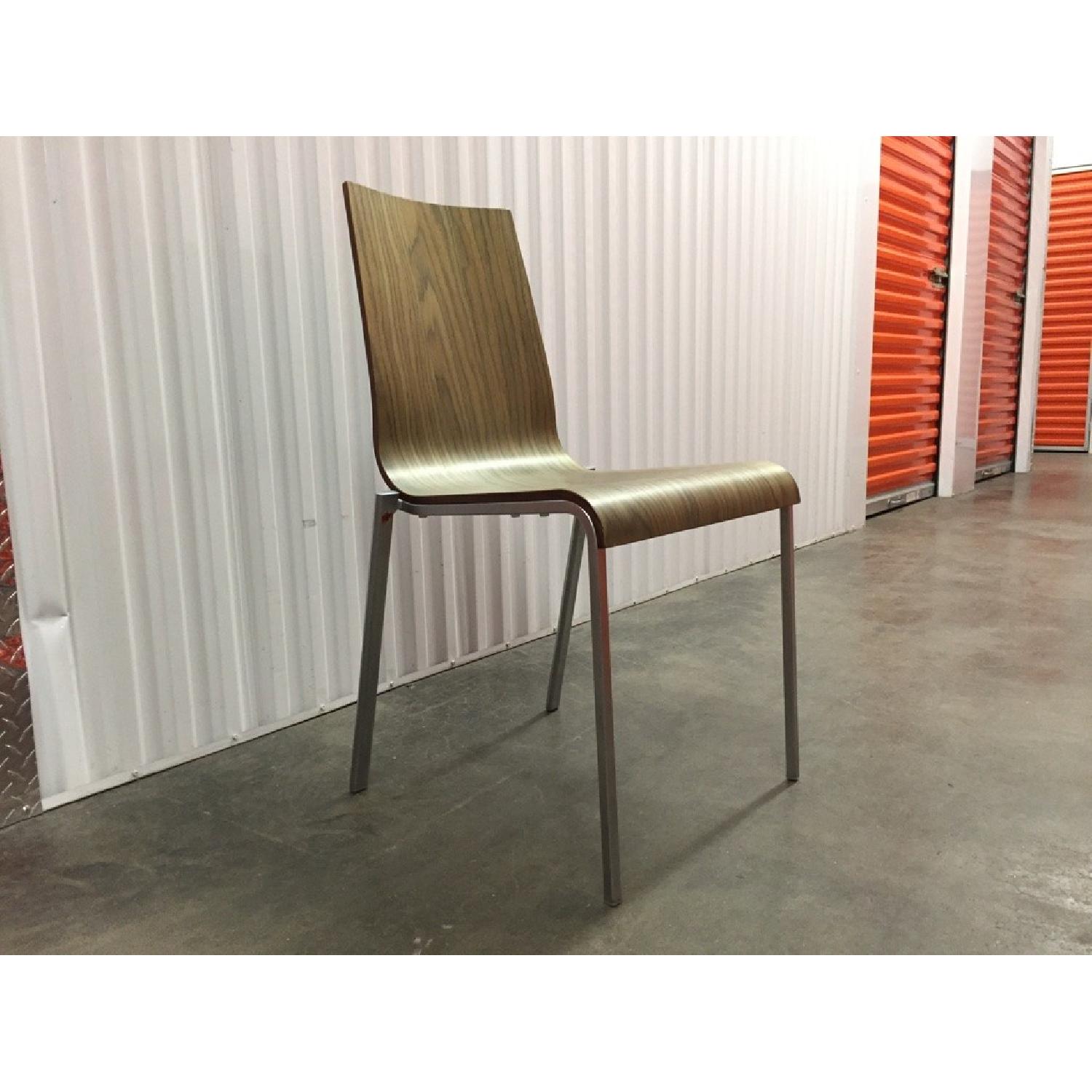 Ligne Roset Zoe Natural Oak Dining Chairs -, Set of 4 - AptDeco