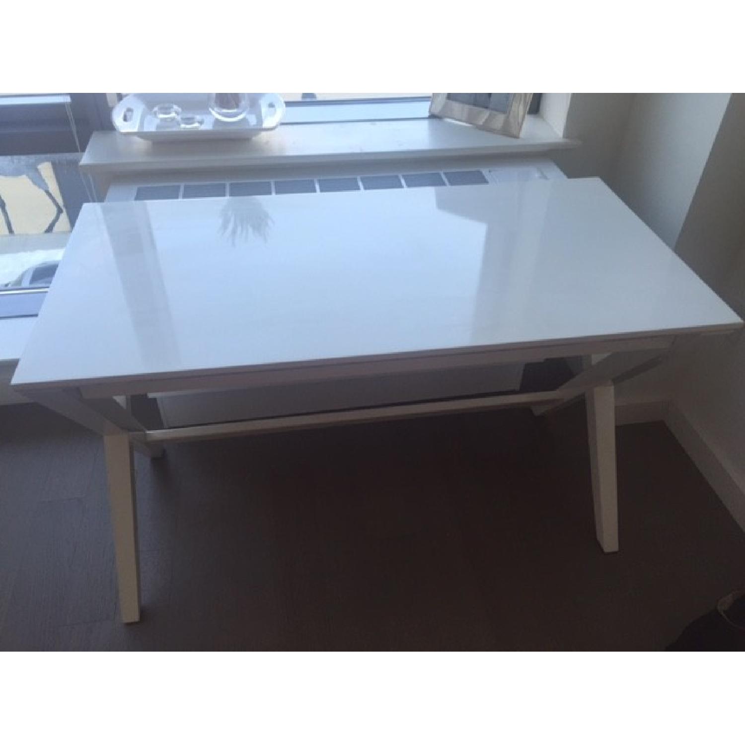 Crate & Barrel Spotlight Desk in White - AptDeco