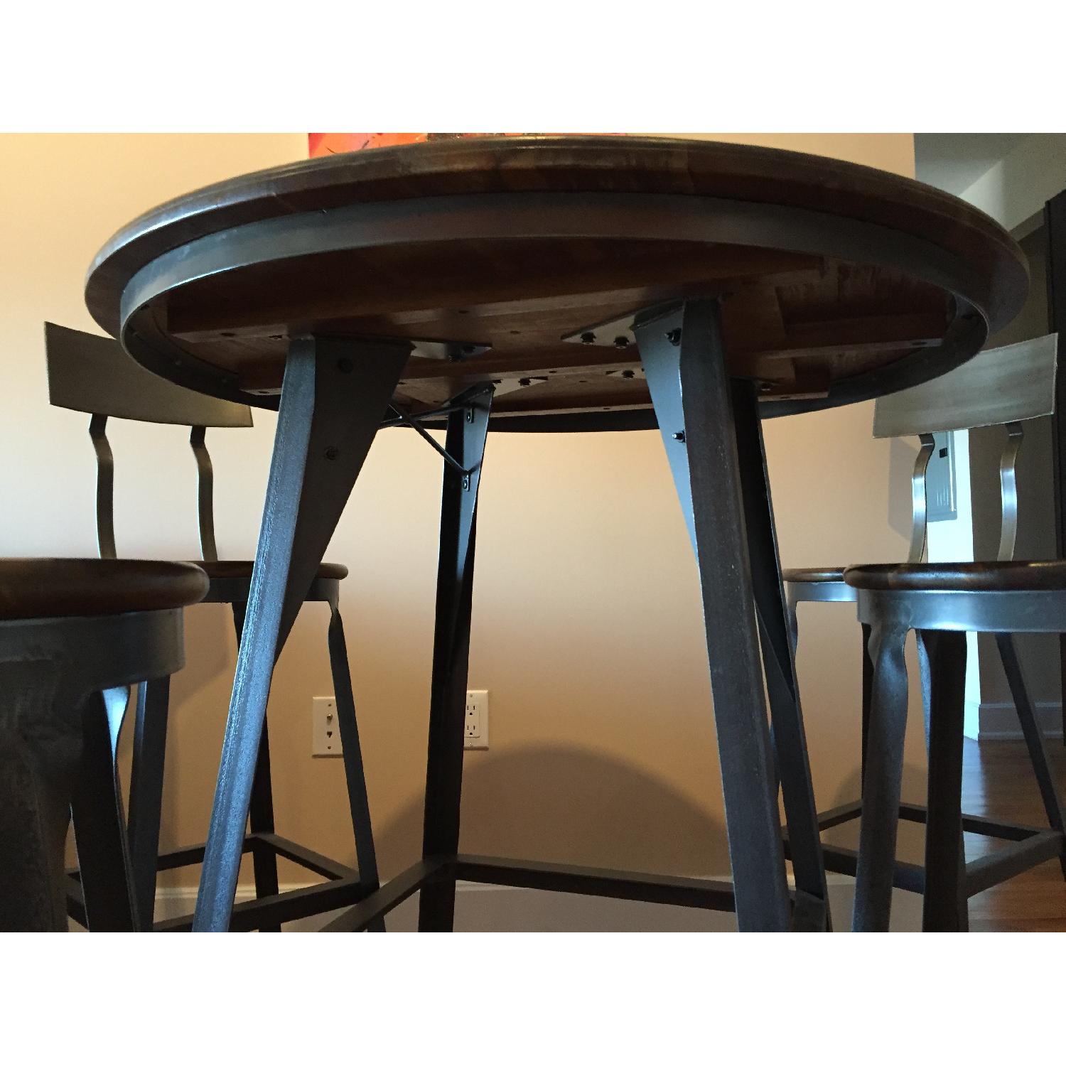 Wood and metal hudson pub table store