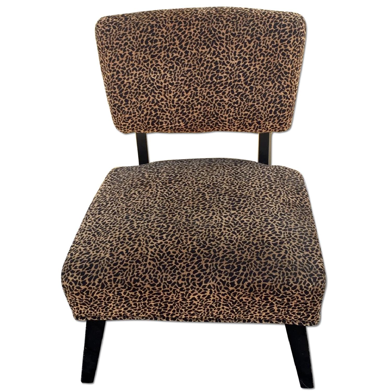 Oversized Leopard Print Accent Chair - AptDeco