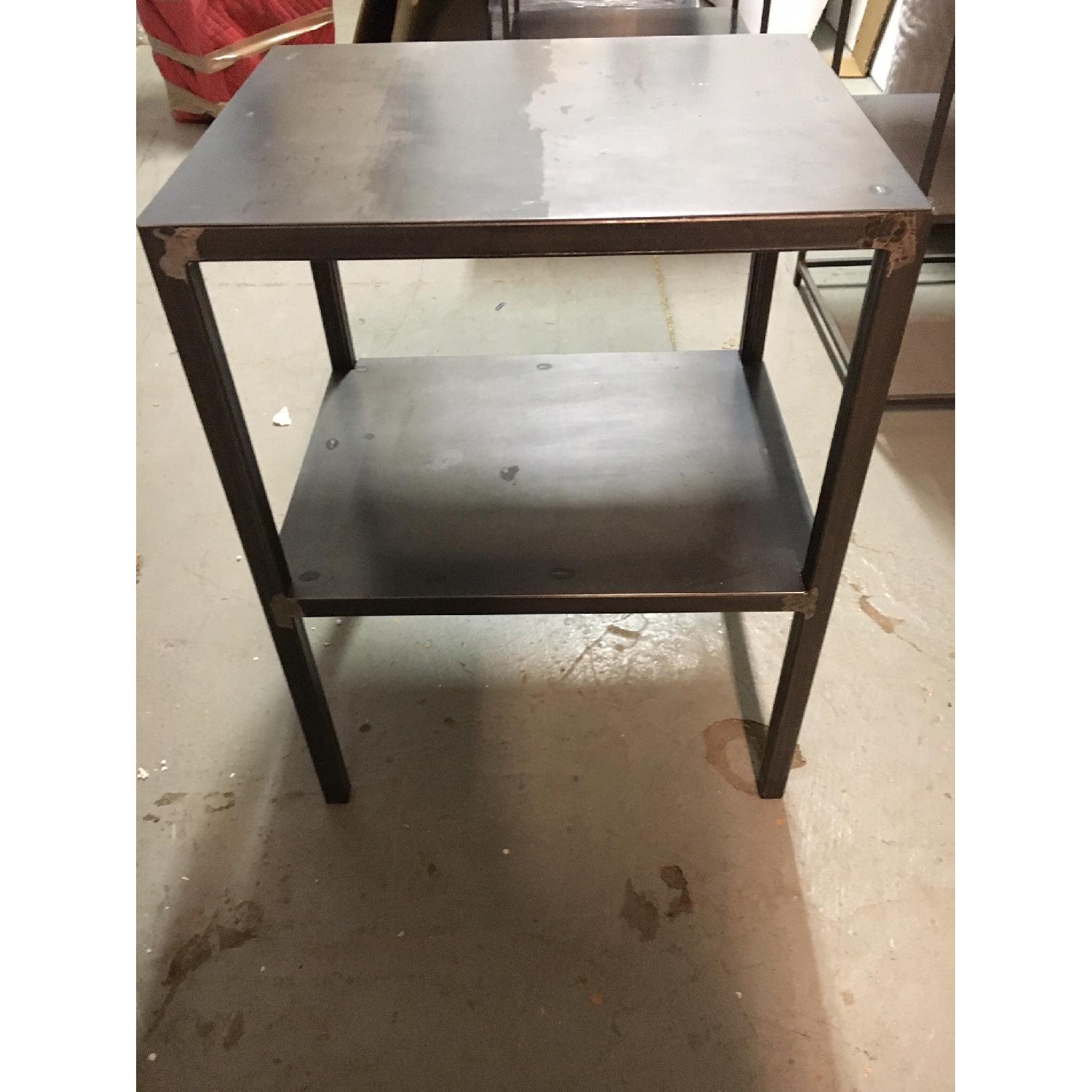 Industrial Style Side Table - AptDeco
