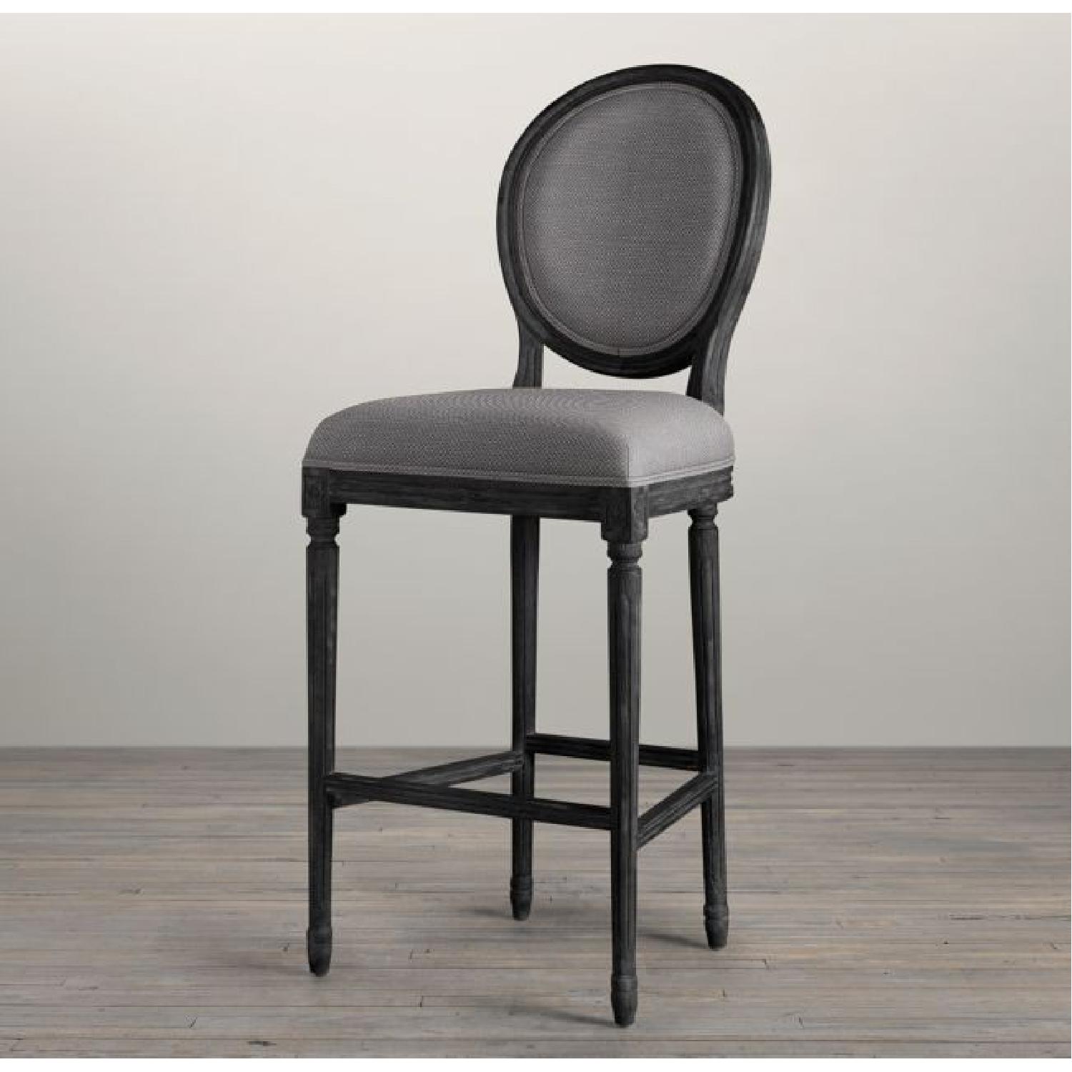 Restoration Hardware Counter Height Crypton Fabric Stool - AptDeco