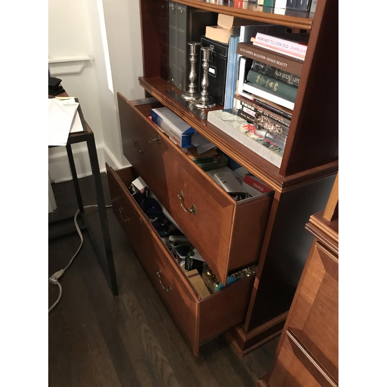 Bombay Company Bookcases w/ File Cabinet - AptDeco