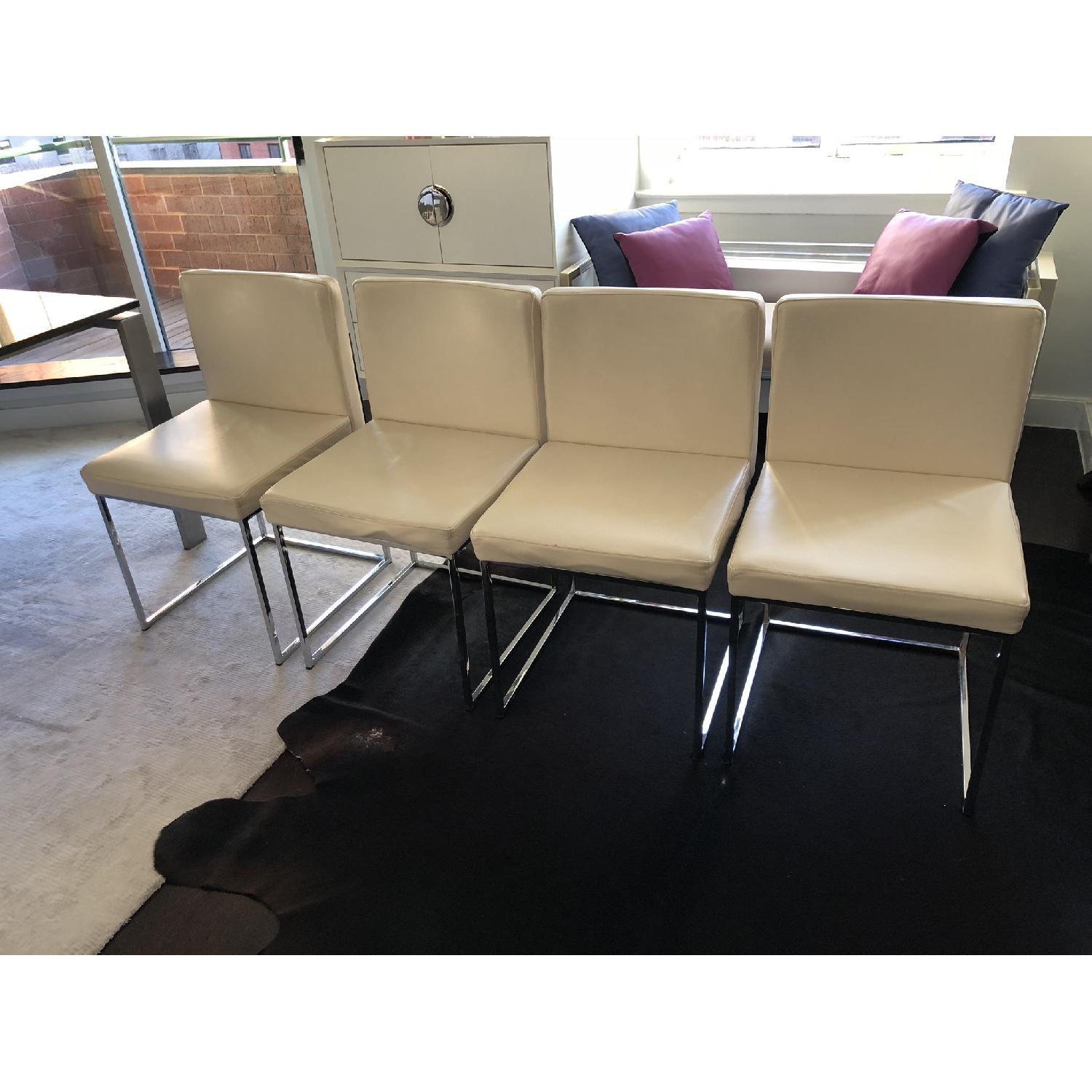 Calligaris Leather Dining Chair - AptDeco