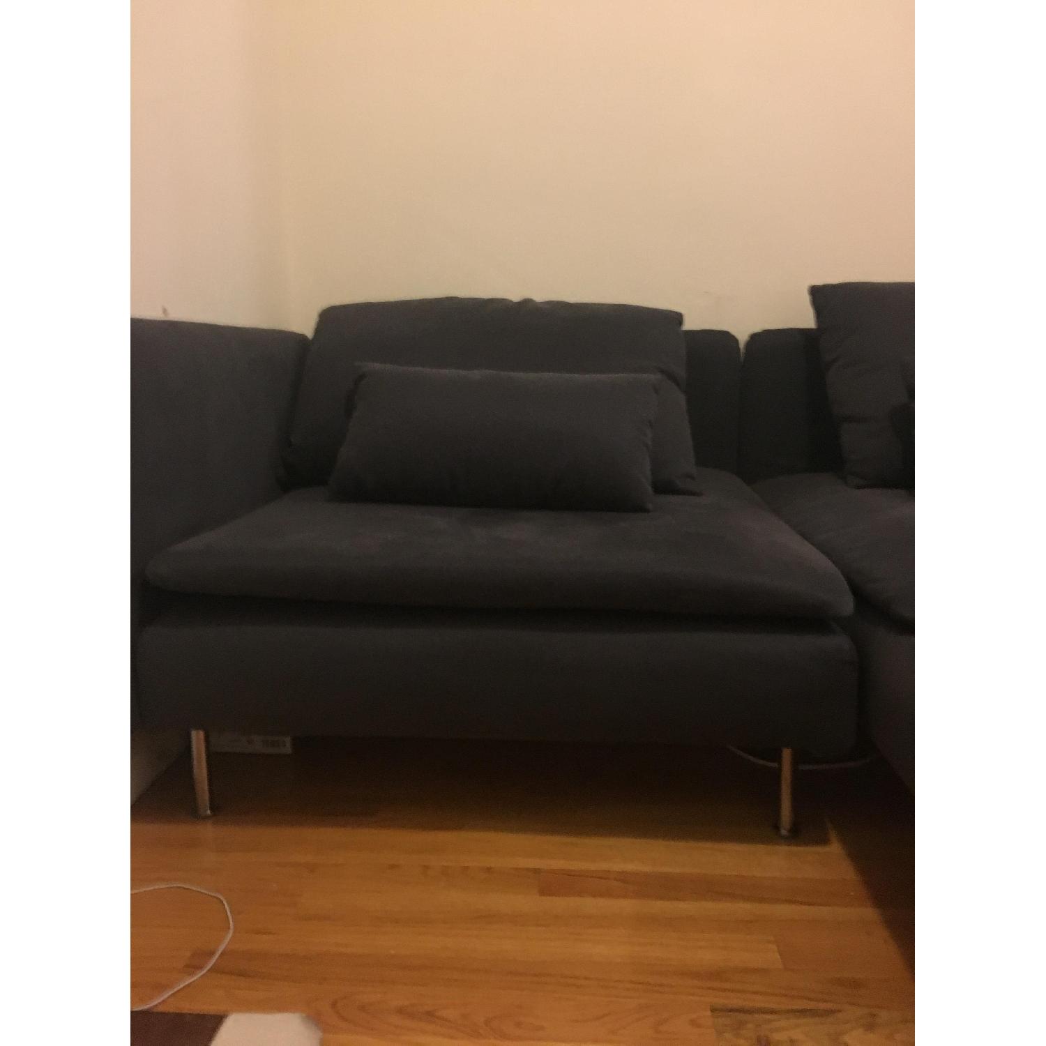 Ikea Soderhamn Dark Gray 2-Piece Sectional Sofa - AptDeco