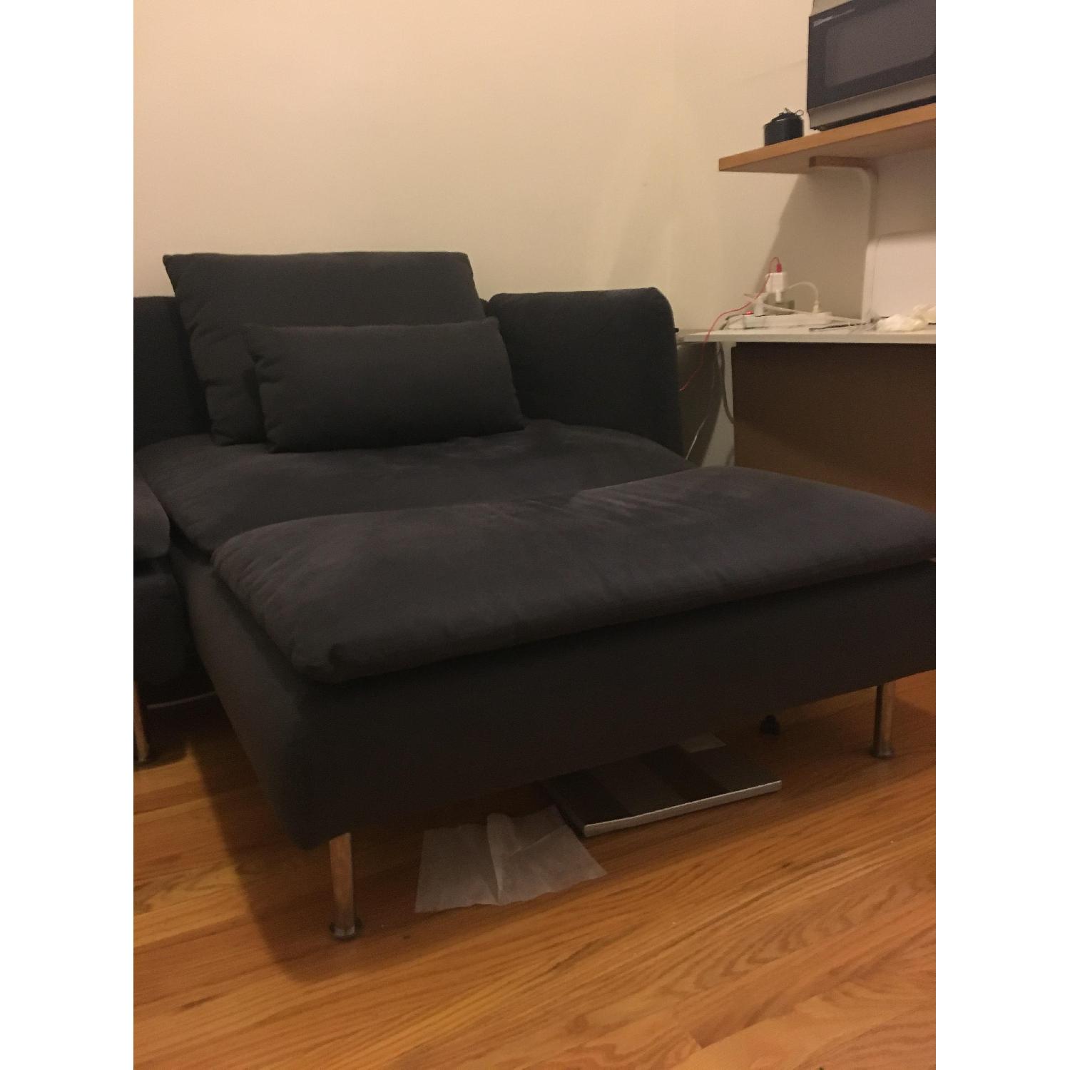 Ikea Soderhamn Dark Gray 2-Piece Sectional Sofa - AptDeco