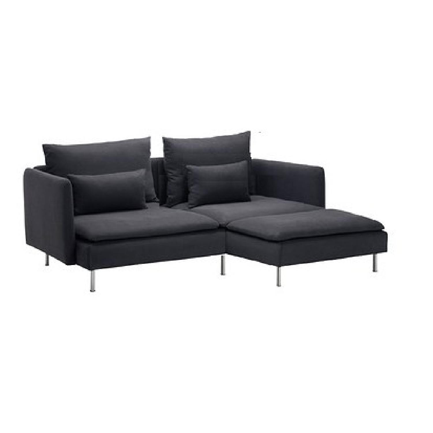 Ikea Soderhamn Dark Gray 2-Piece Sectional Sofa - AptDeco