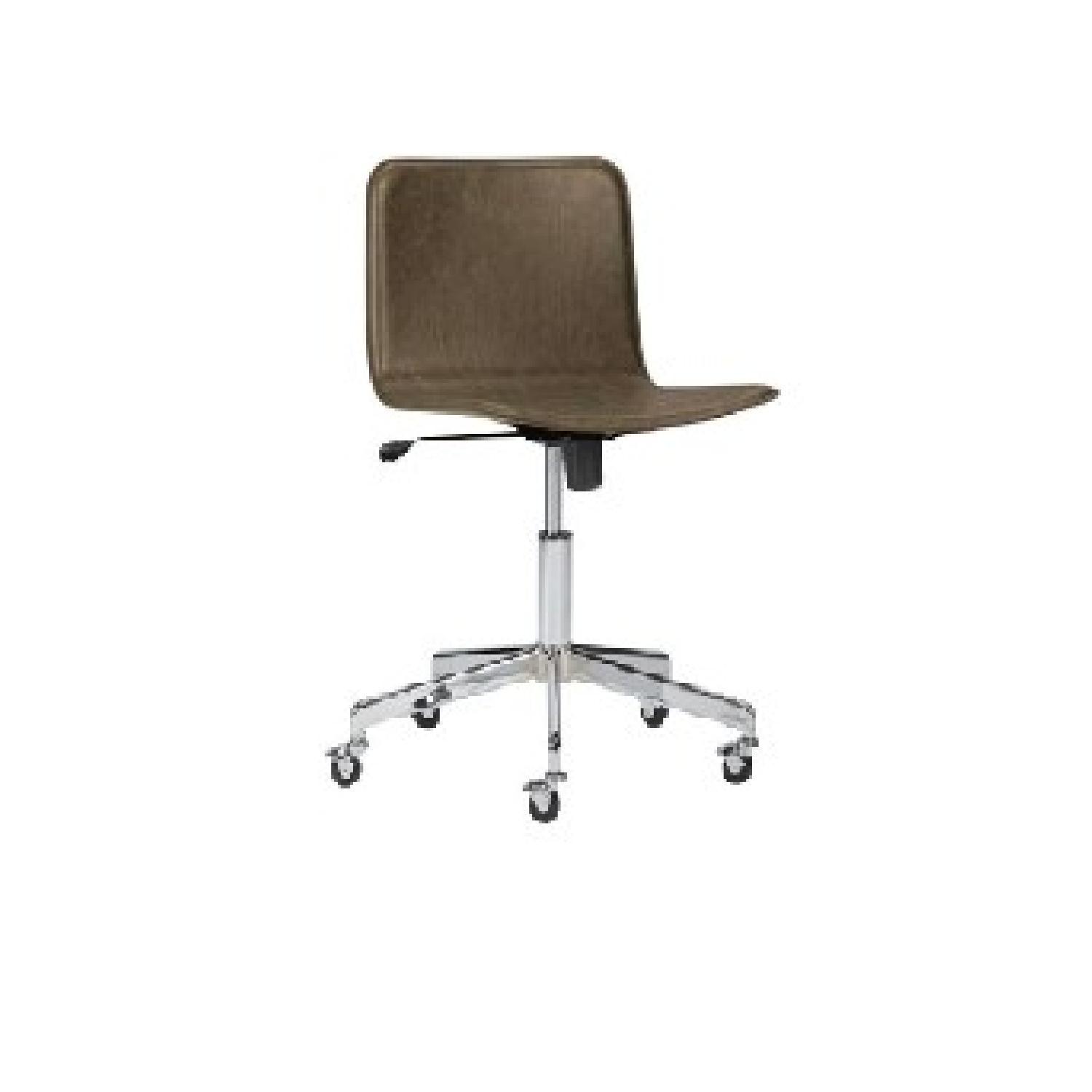 CB2 Form Brown Office Chair - AptDeco