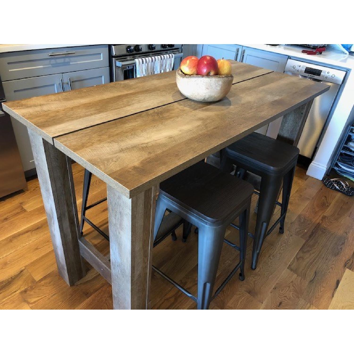 Counter Height Dining Table w/ 4 Counter Height Stools - AptDeco