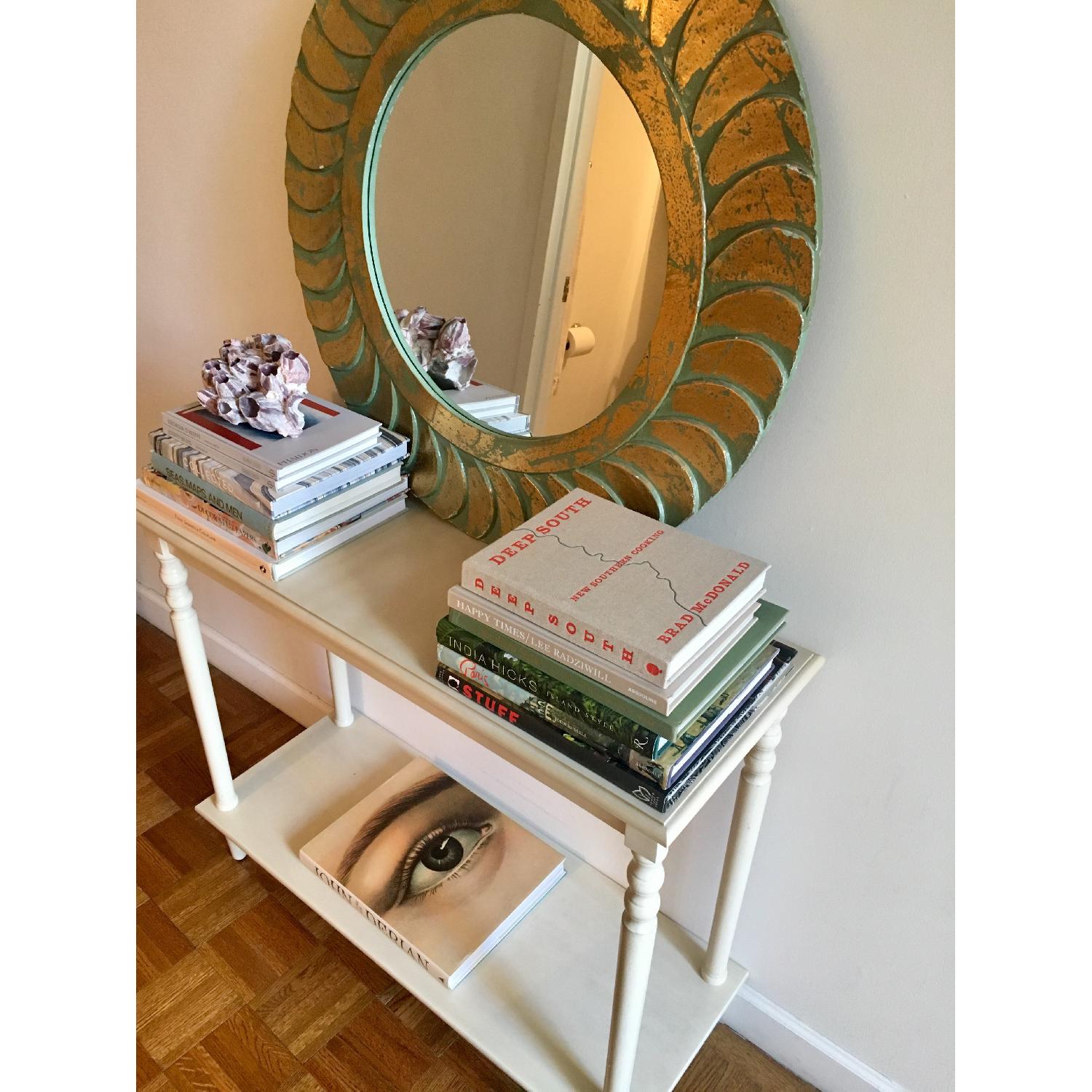 HomeGoods White Entryway Table - AptDeco
