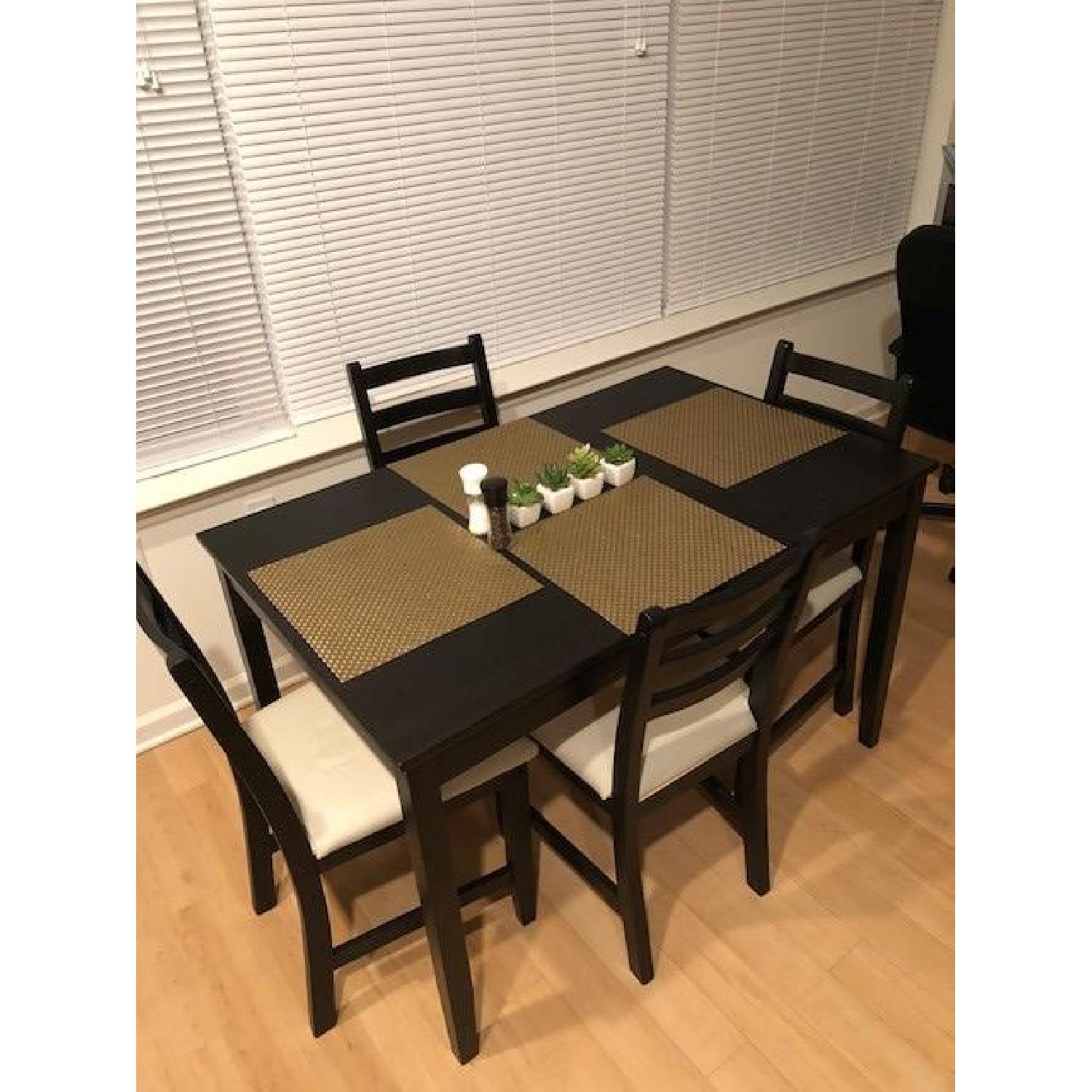 Ikea Lerhamn Dining Table w/ 4 Chairs - AptDeco