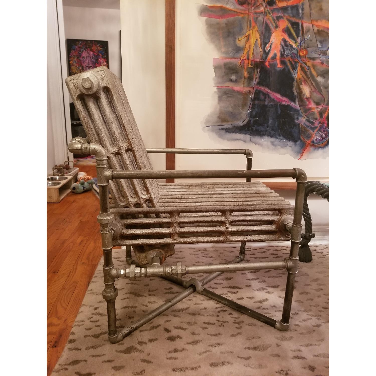 Anthropologie Sculptural Radiator Chair - AptDeco