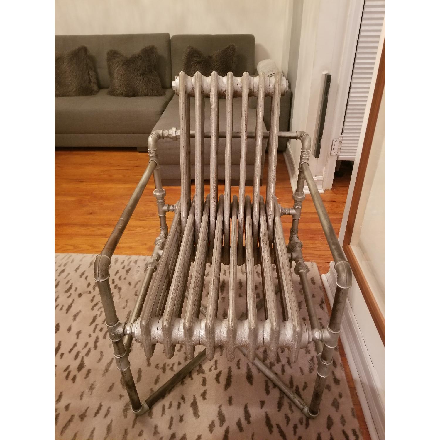 Anthropologie Sculptural Radiator Chair - AptDeco