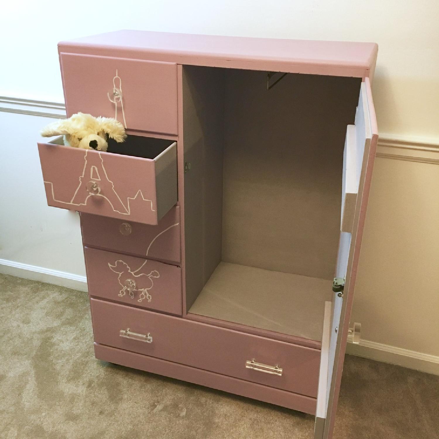 Little Girl's Paris Cabinet Armoire - AptDeco