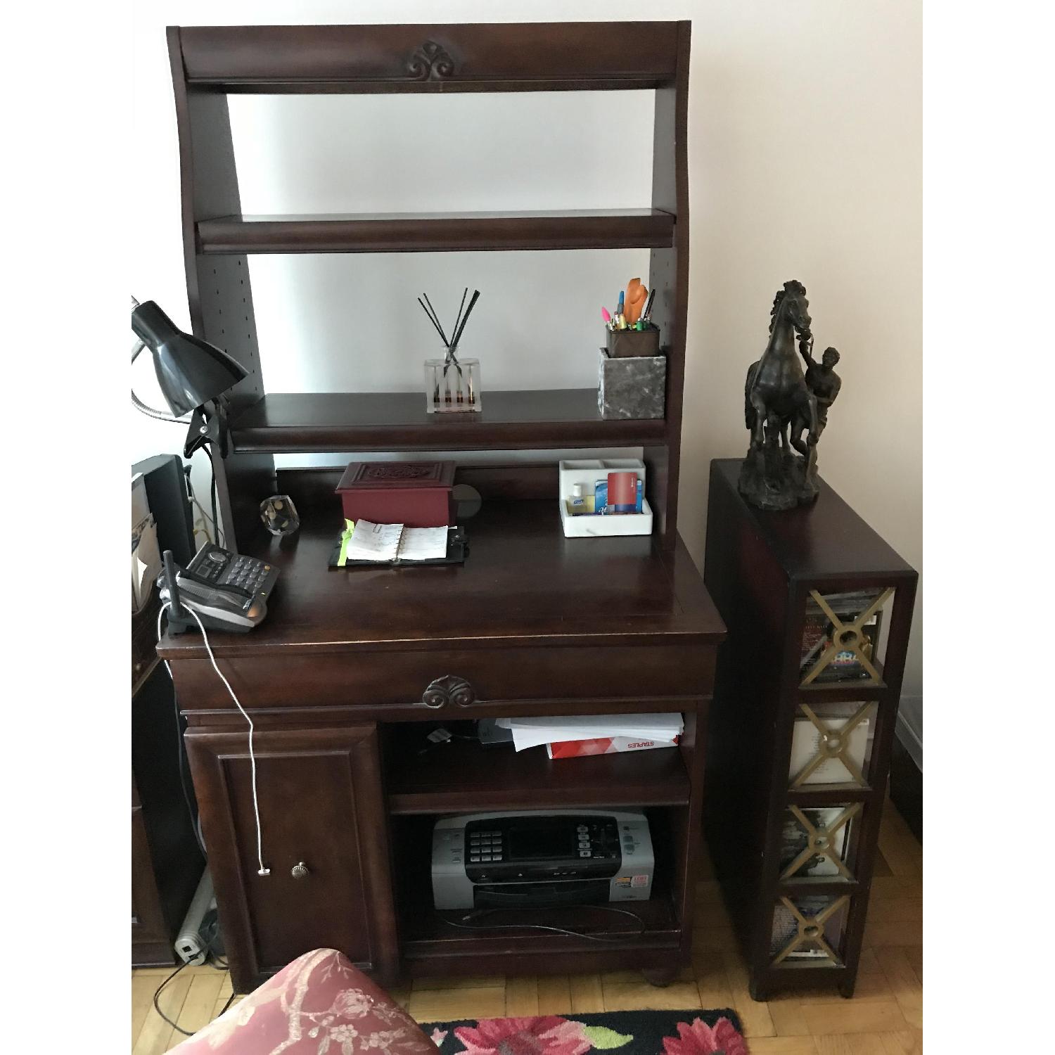 Pier 1 Desk w/ Hutch - AptDeco
