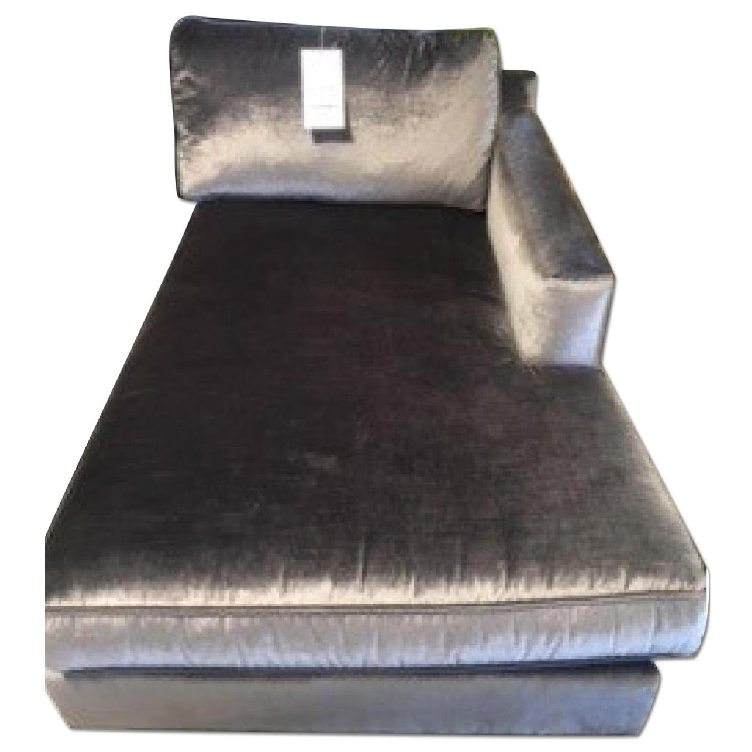 Mitchell Gold + Bob Williams Hunter Studio Light Grey Chaise - AptDeco