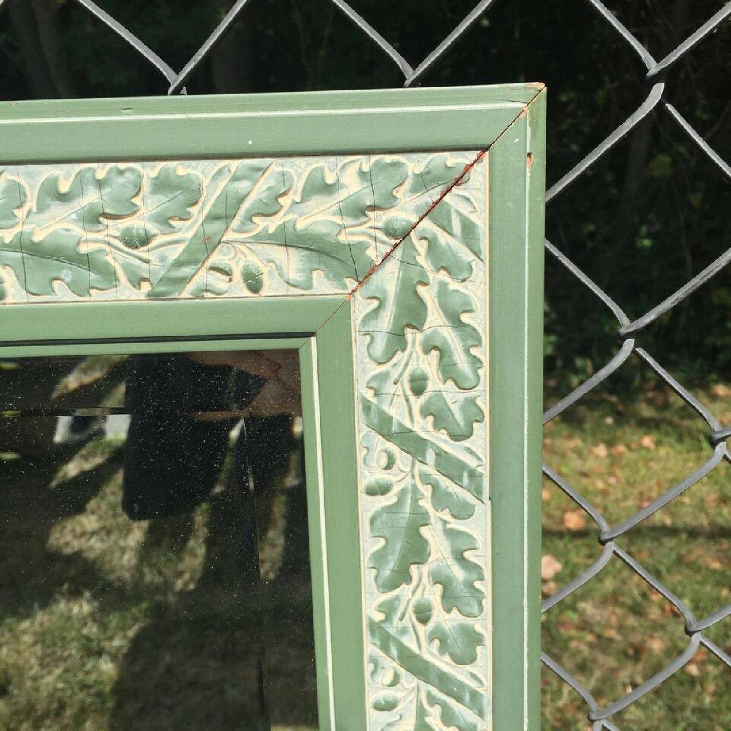 Nature-Themed Green Mirror - AptDeco