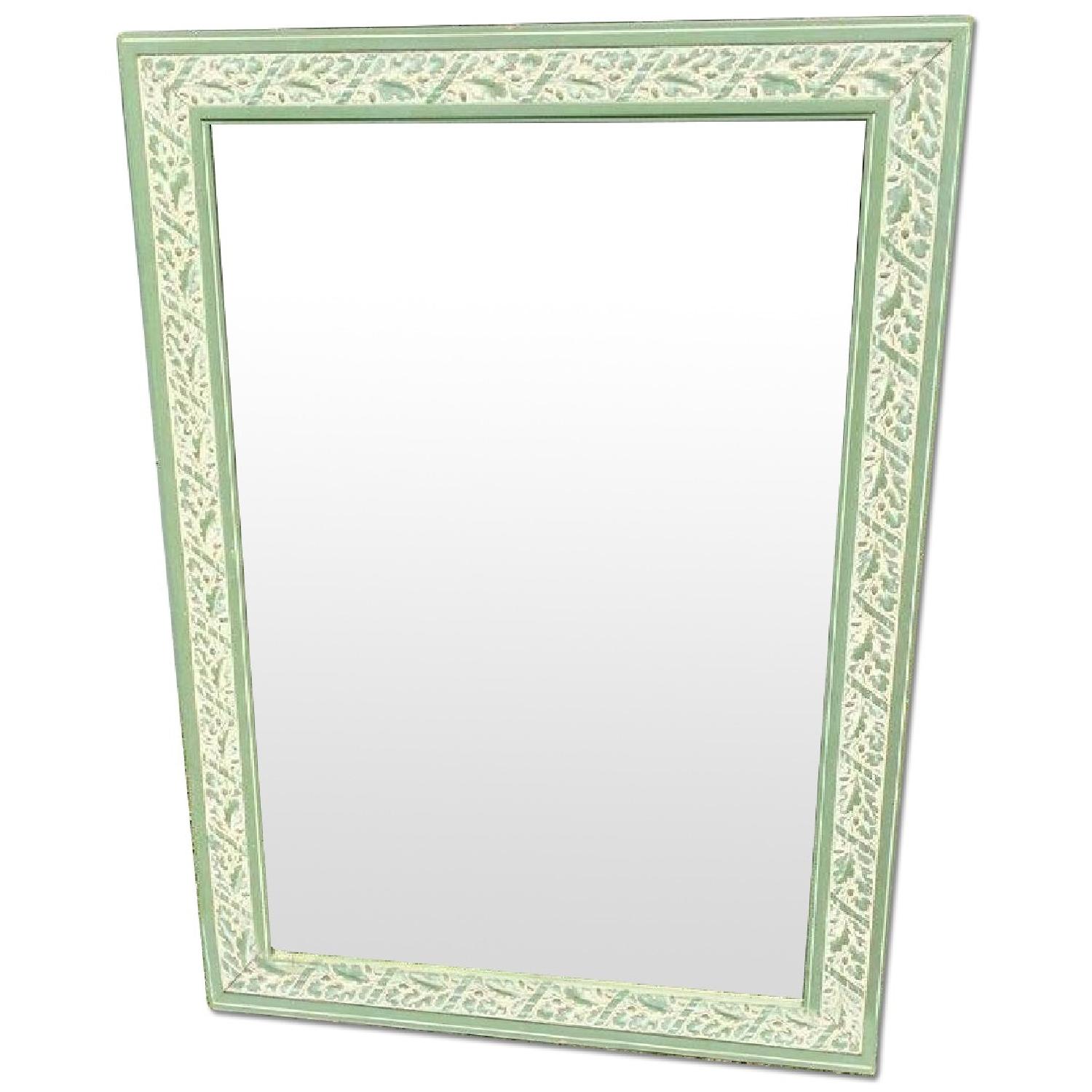 Nature-Themed Green Mirror - AptDeco