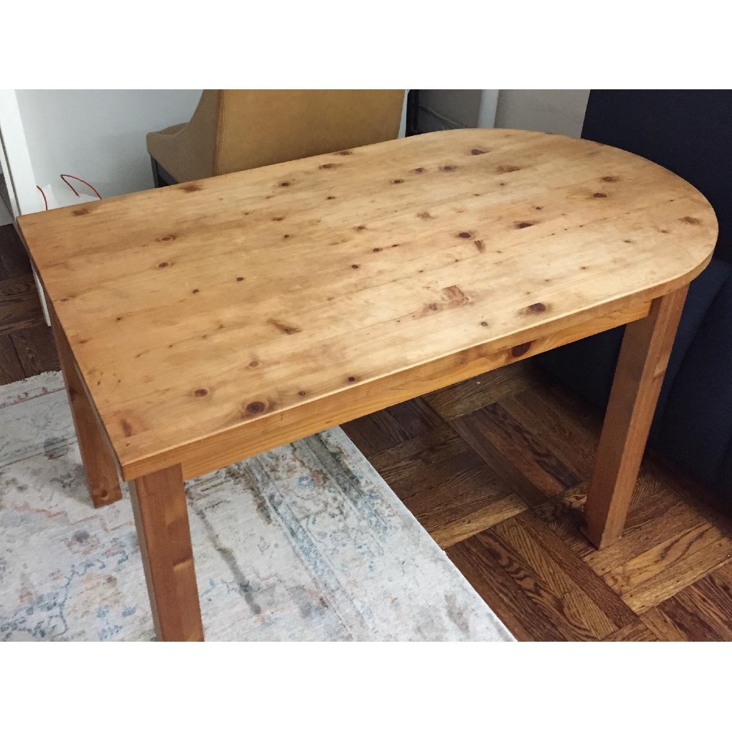 Antique Handcrafted Dining Table/Writing Table - AptDeco