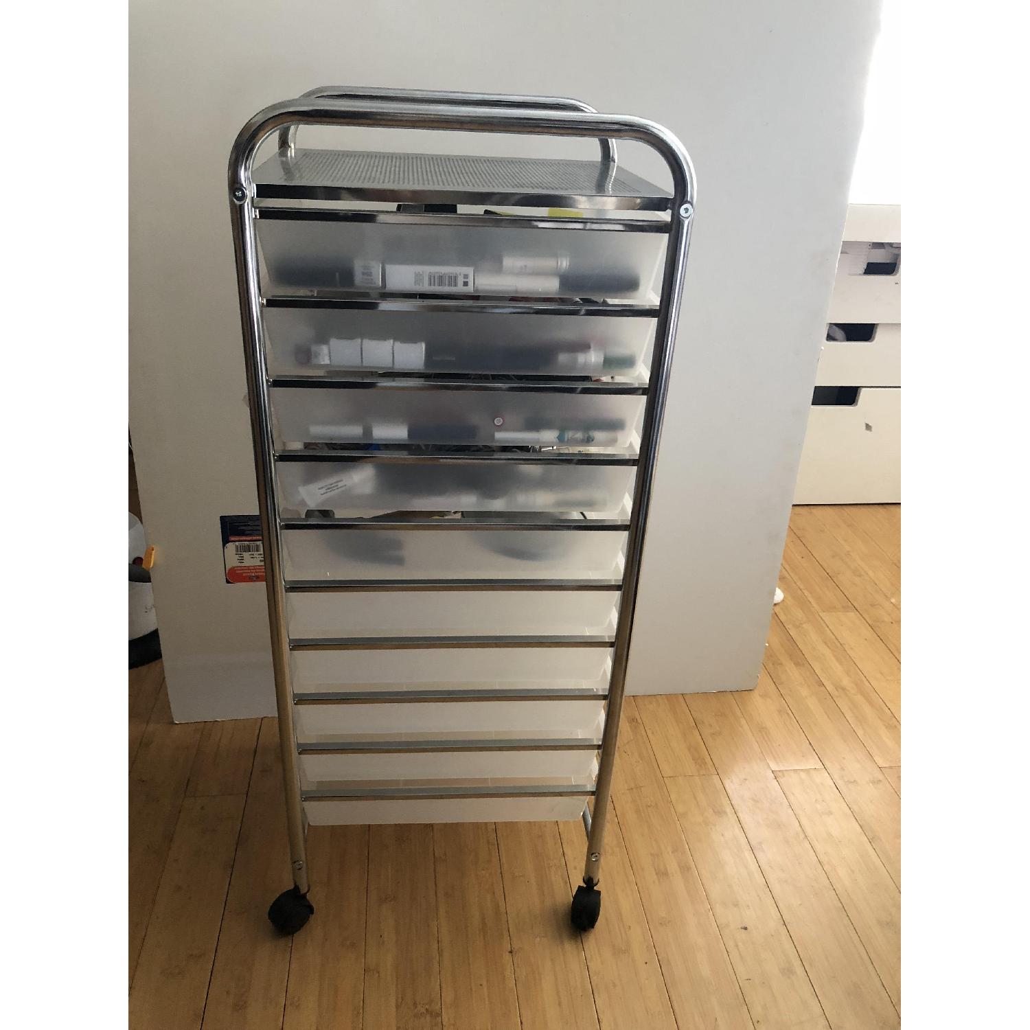 10 Drawer Clear Storage Cart - AptDeco