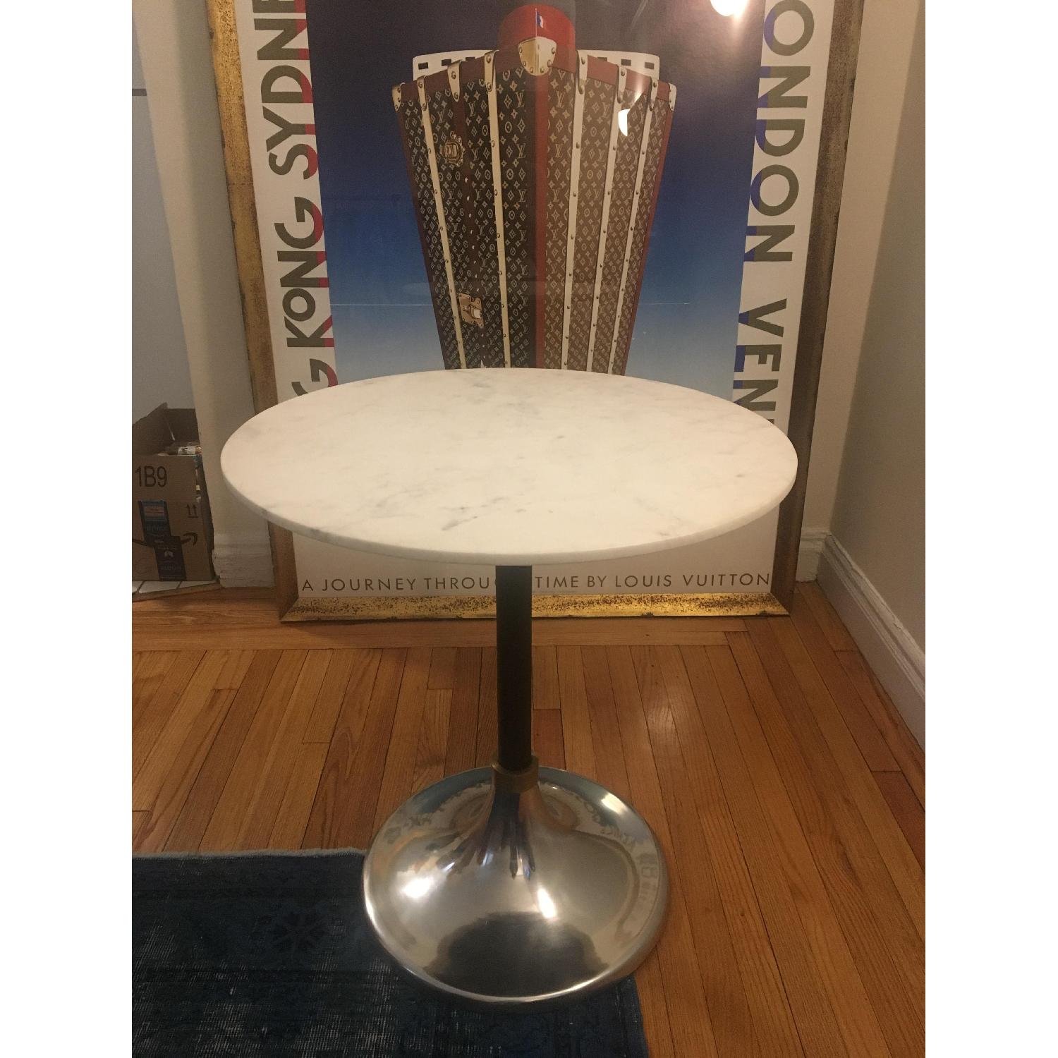 CB2 Hackney Marble Cocktail Table - AptDeco