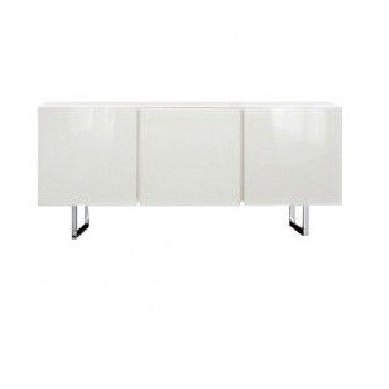 Calligaris Seattle 3-Door White Sideboard - AptDeco