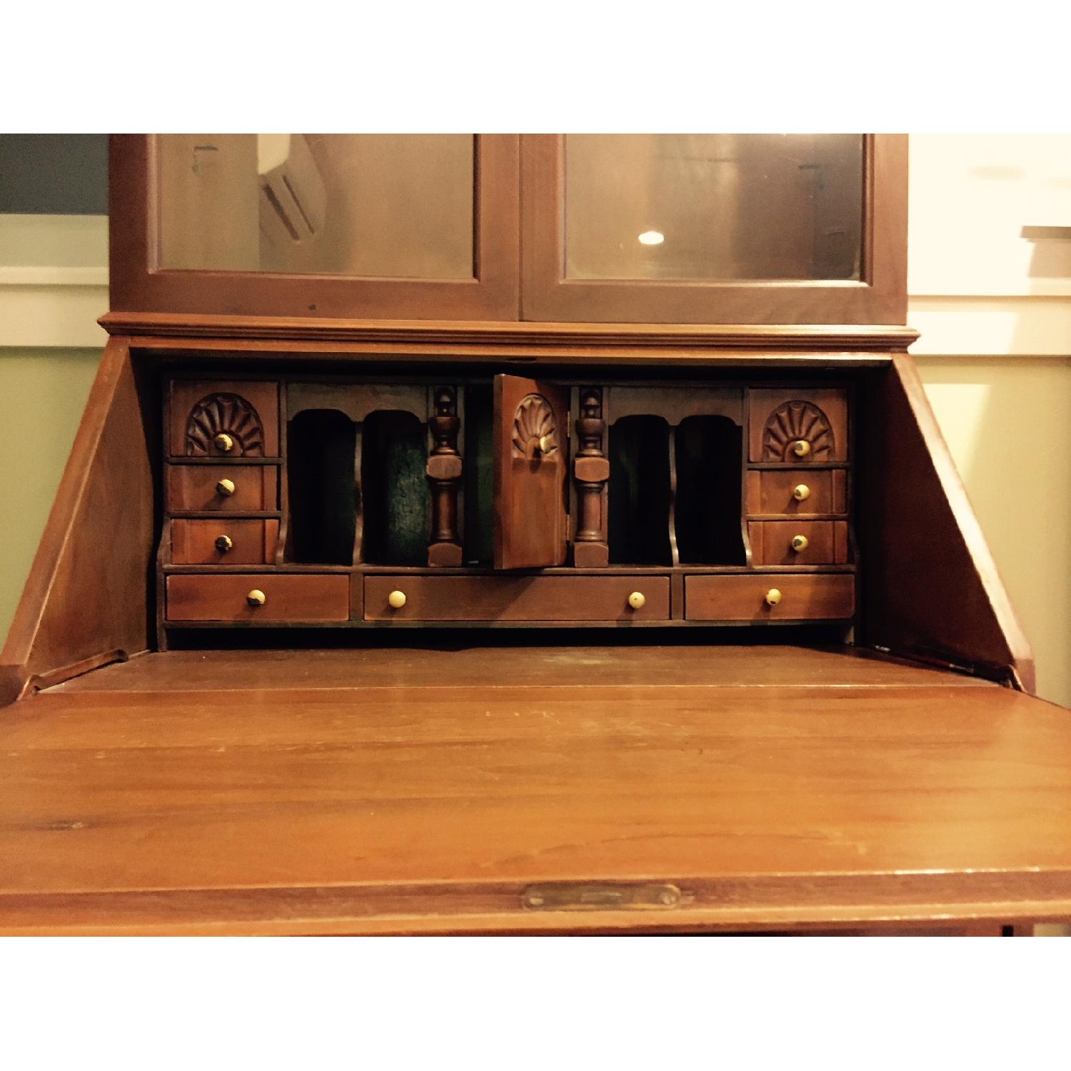Antique Governor Winthrop Style Secretary Desk - AptDeco