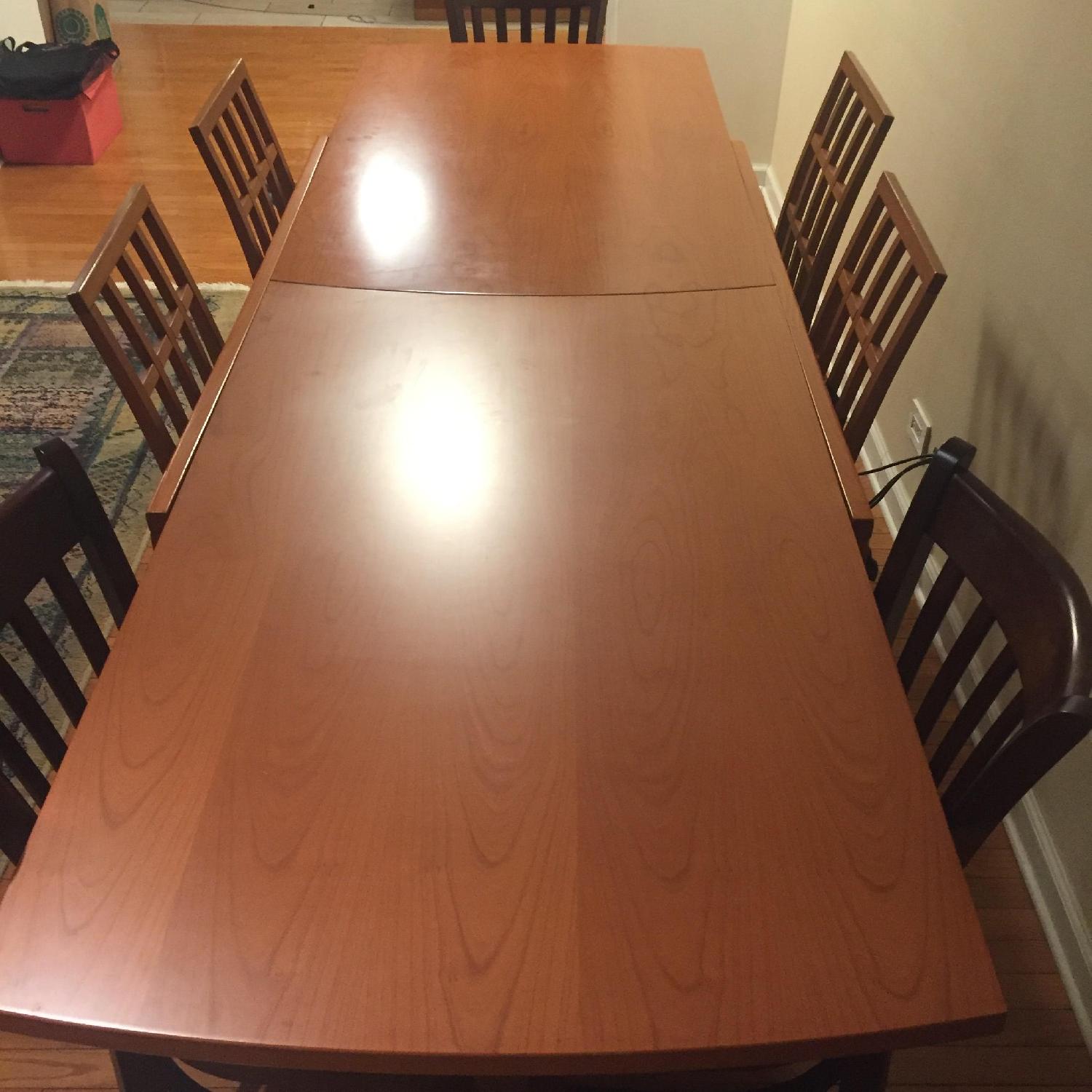 Jensen-Lewis Calligaris Extendable Dining Table w/ 4 Chairs - AptDeco