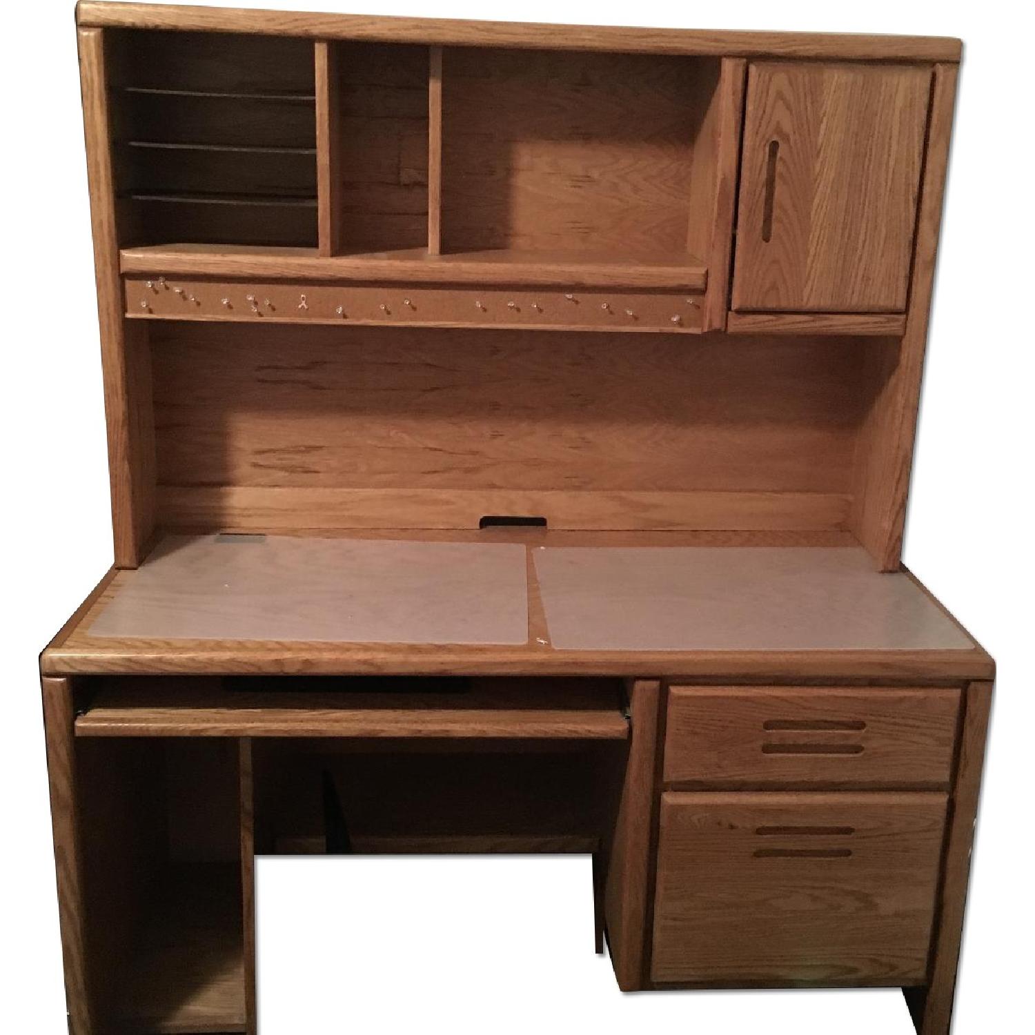 Computer Desk w/ Storage - AptDeco