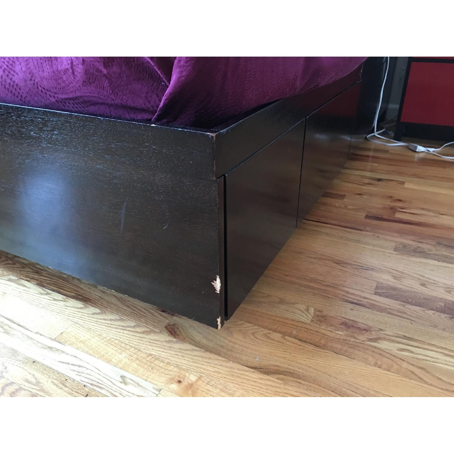 Custom Built Platform Queen Storage Bed - AptDeco