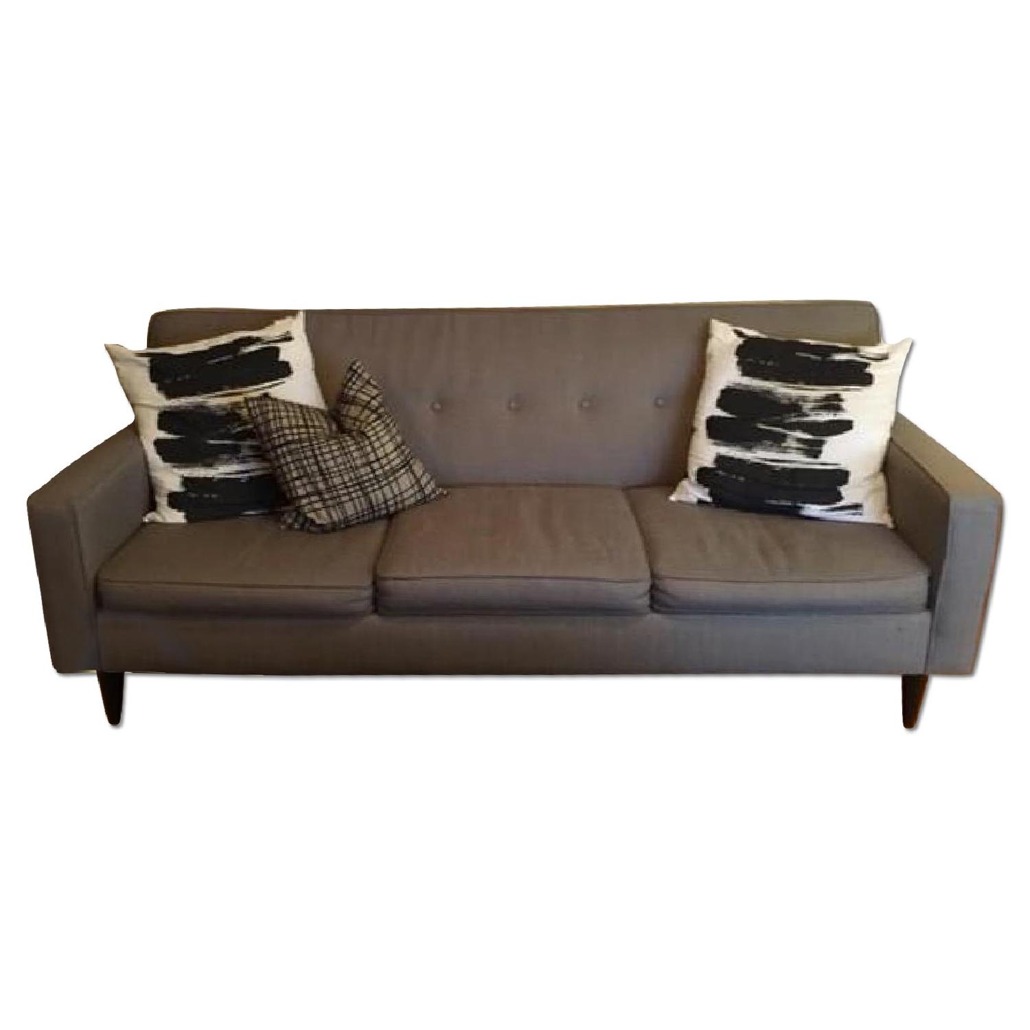 Gray Mid-Century Modern Couch - AptDeco