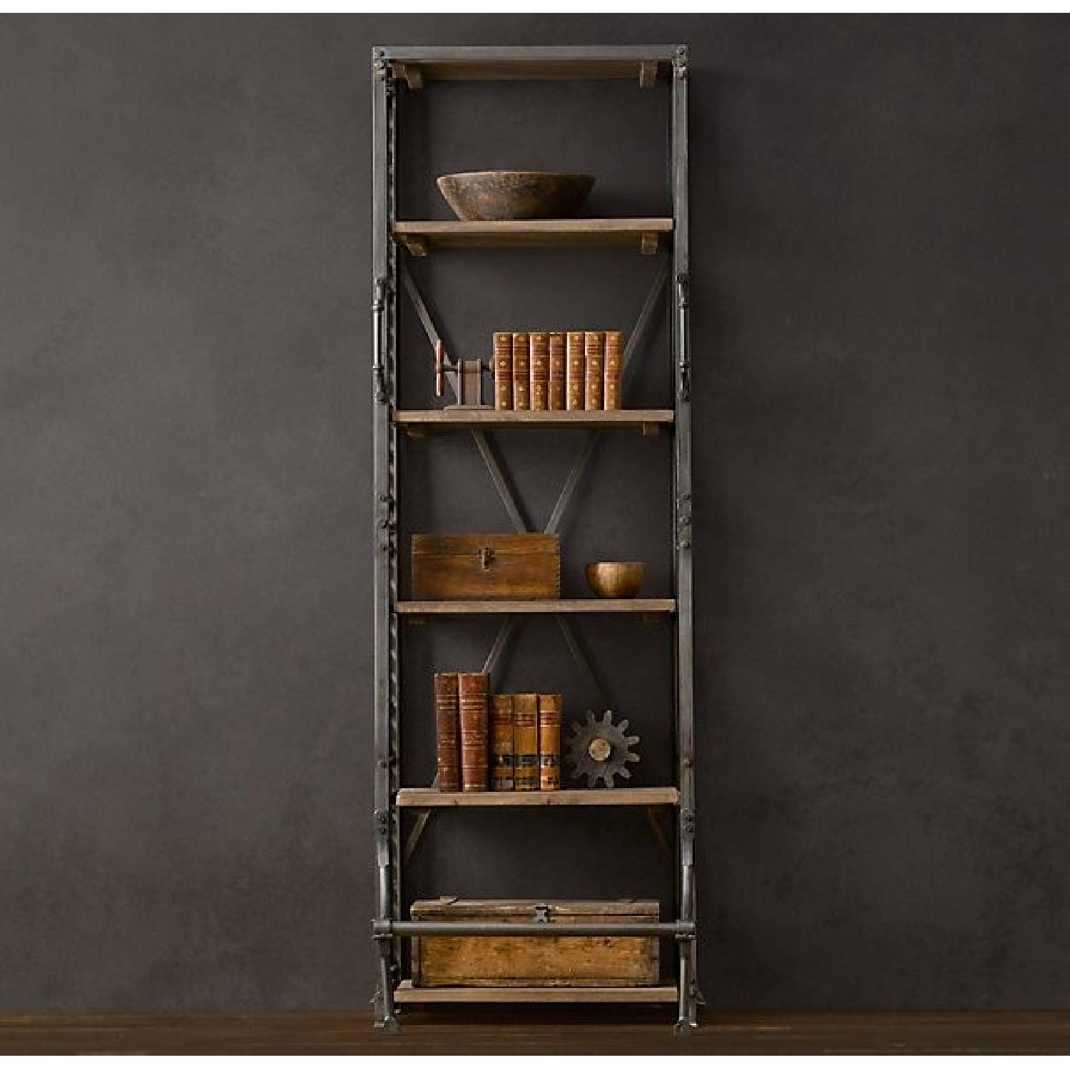 Restoration Hardware French Library Shelves/Bookcases - Pair - AptDeco
