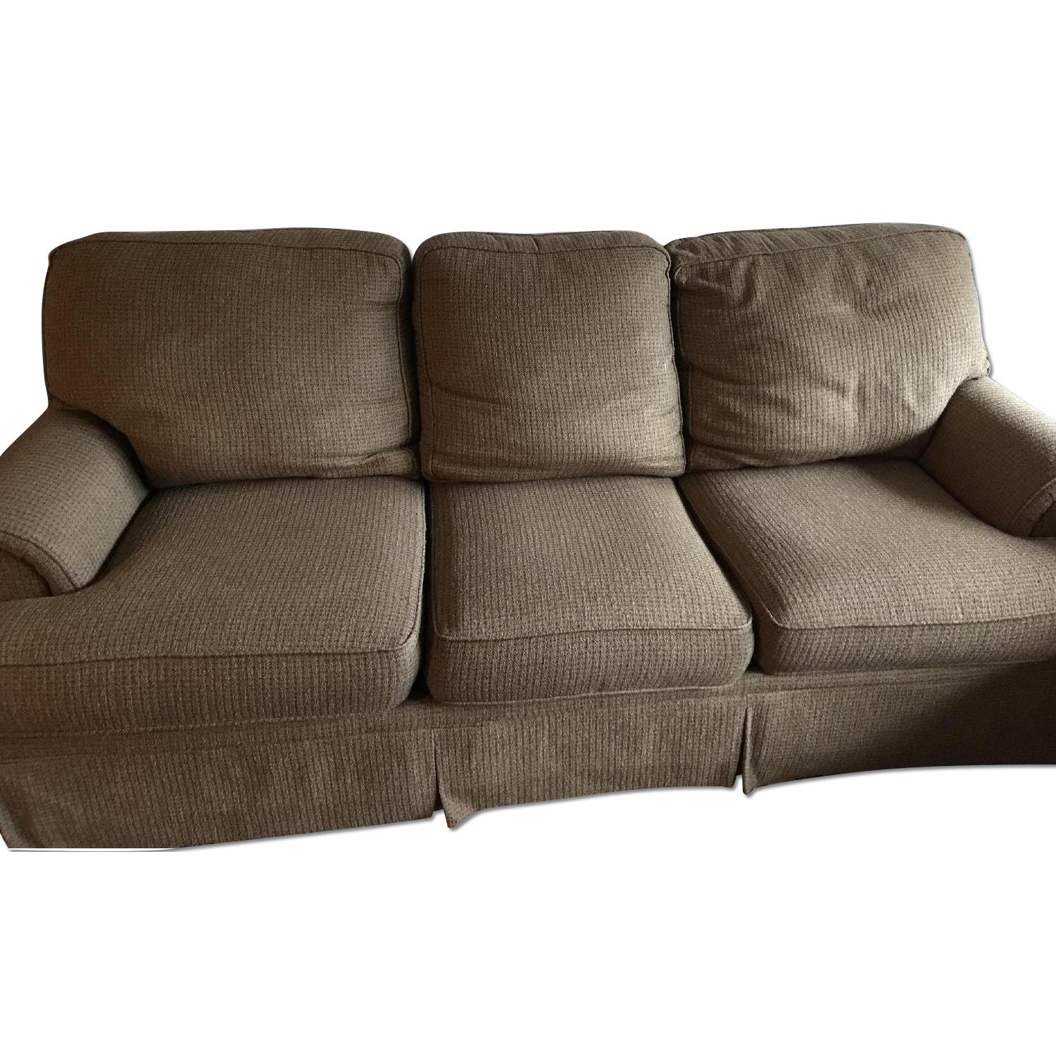 Clayton Marcus 3 Seat Slipcovered Sofa - AptDeco